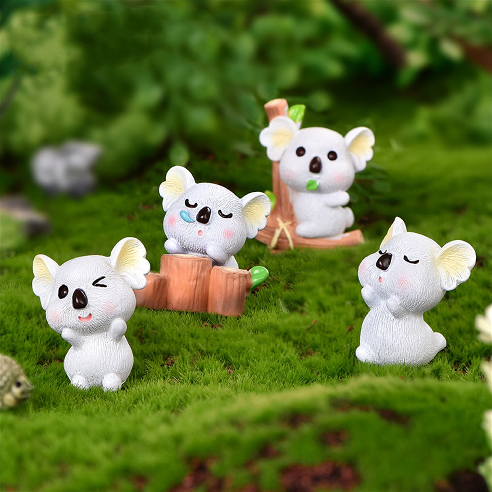 Vivid Koala Figurine - Active Poses Resin Miniature Koala for Desktop ...