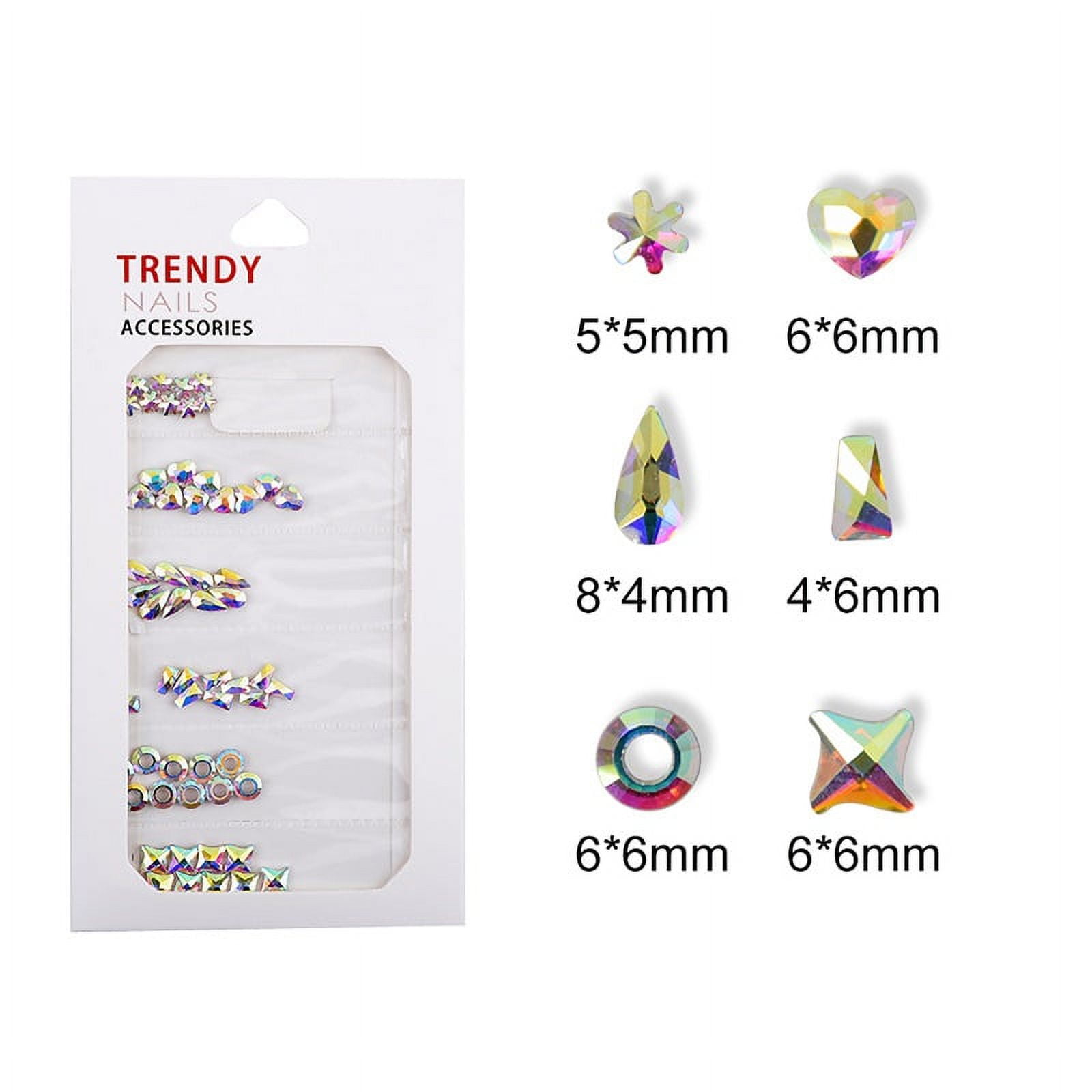 Vivid Nails Nail Art Rhinestones Assorted (V1) - Walmart.com