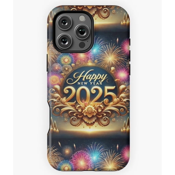 Vivid New Year 2026 Party Art Midnight Glow iPhone 11 12 13 14 15 16 17 ...