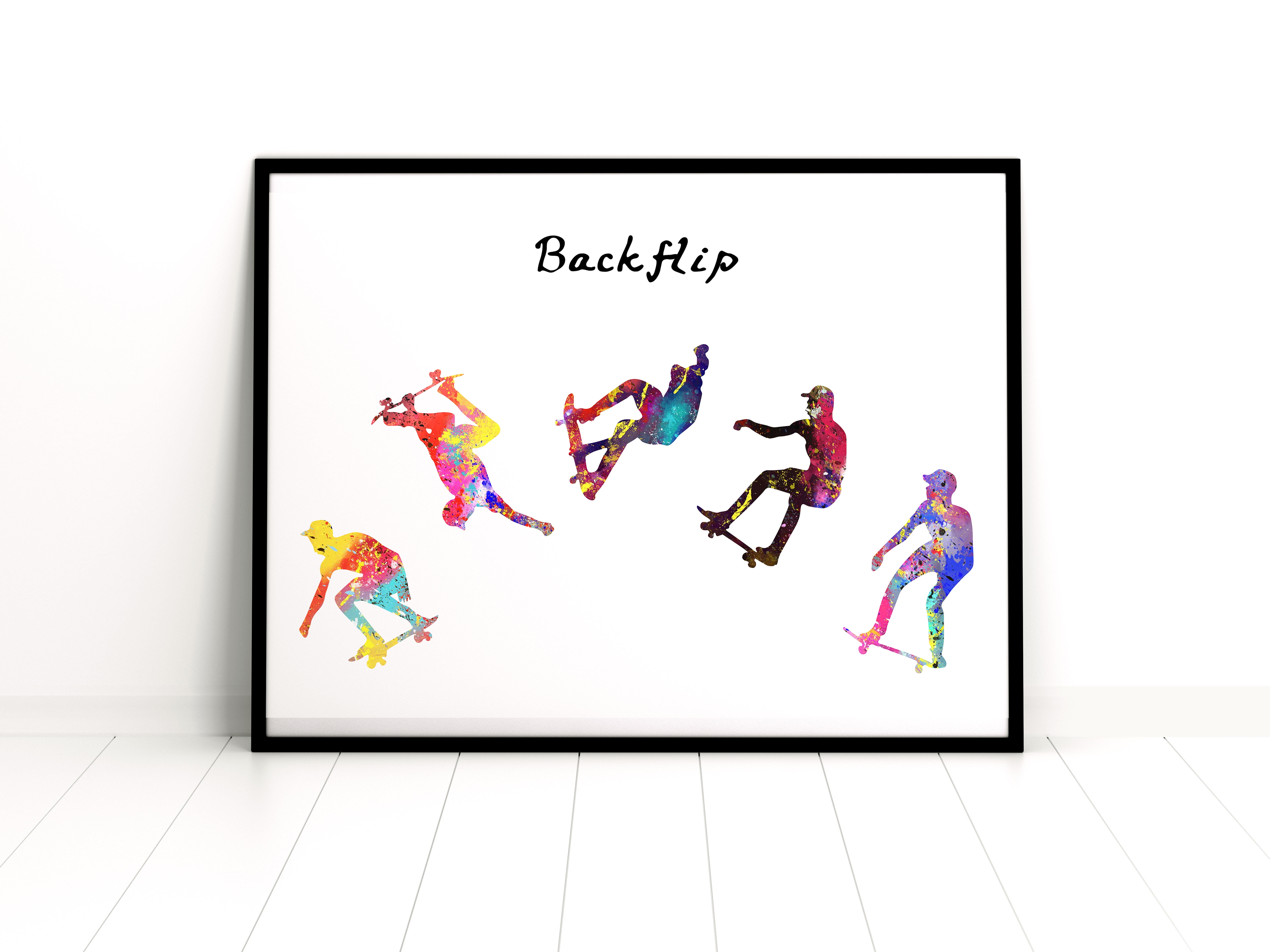 Vivid Pixel AMZ Backflip – Art Prints, Wall Decor, and Wall Art 05x07in ...