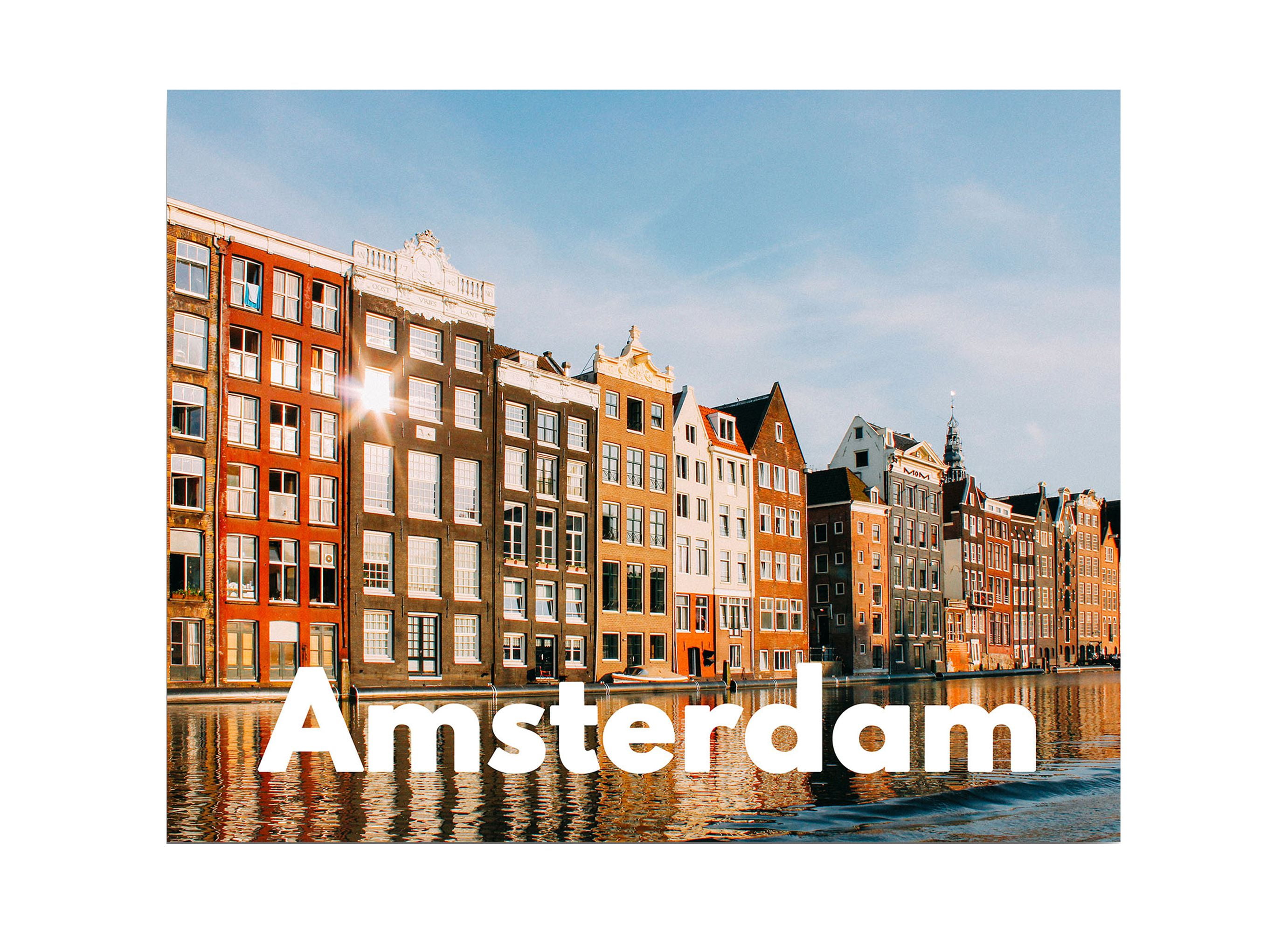 Vivid Pixel Amsterdam Canvas Wall Decor, Wall Art, Office Decor 30x40in ...