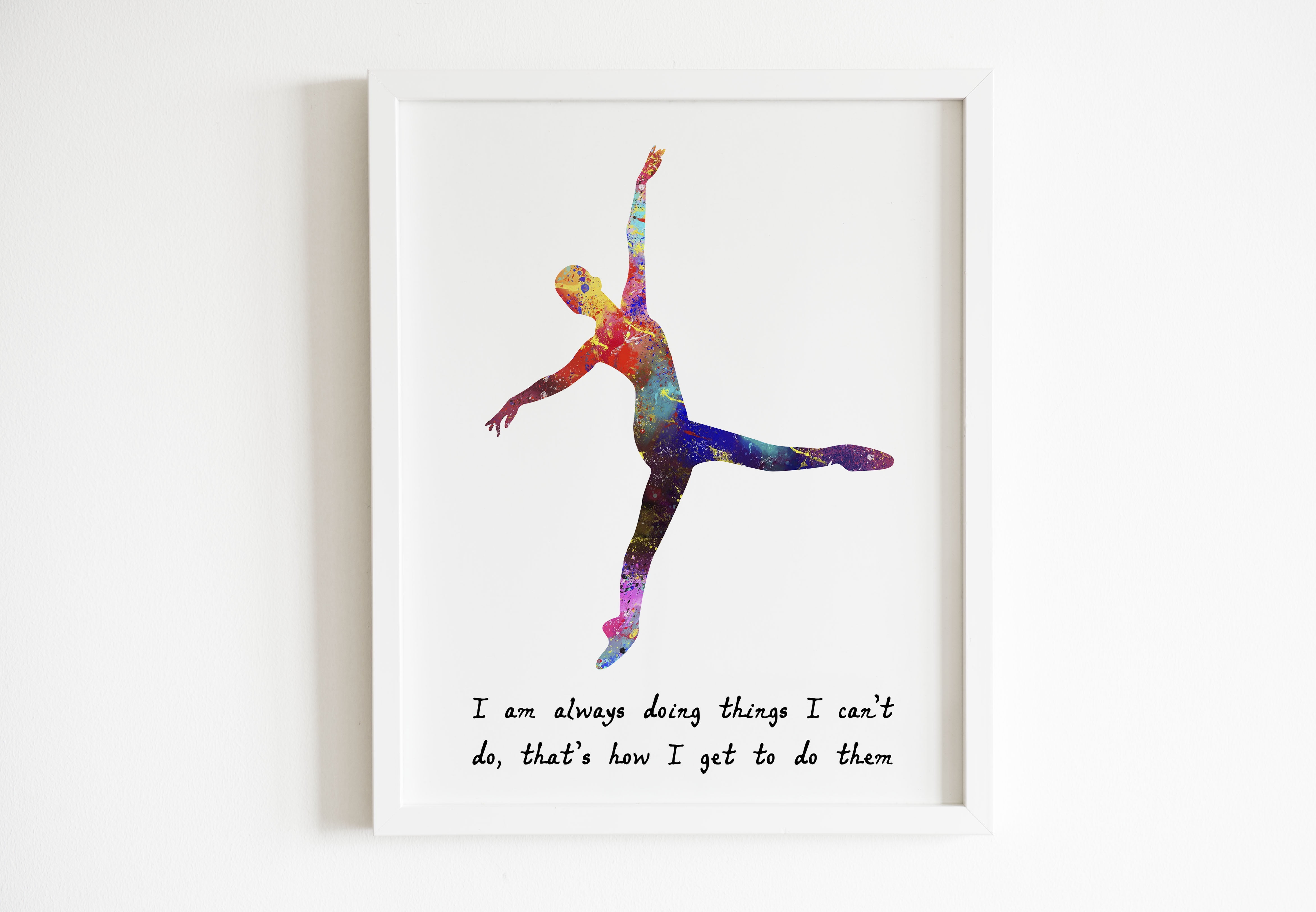 Vivid Pixel Ballet I Am A – Art Prints, Wall Decor, and Wall Art ...