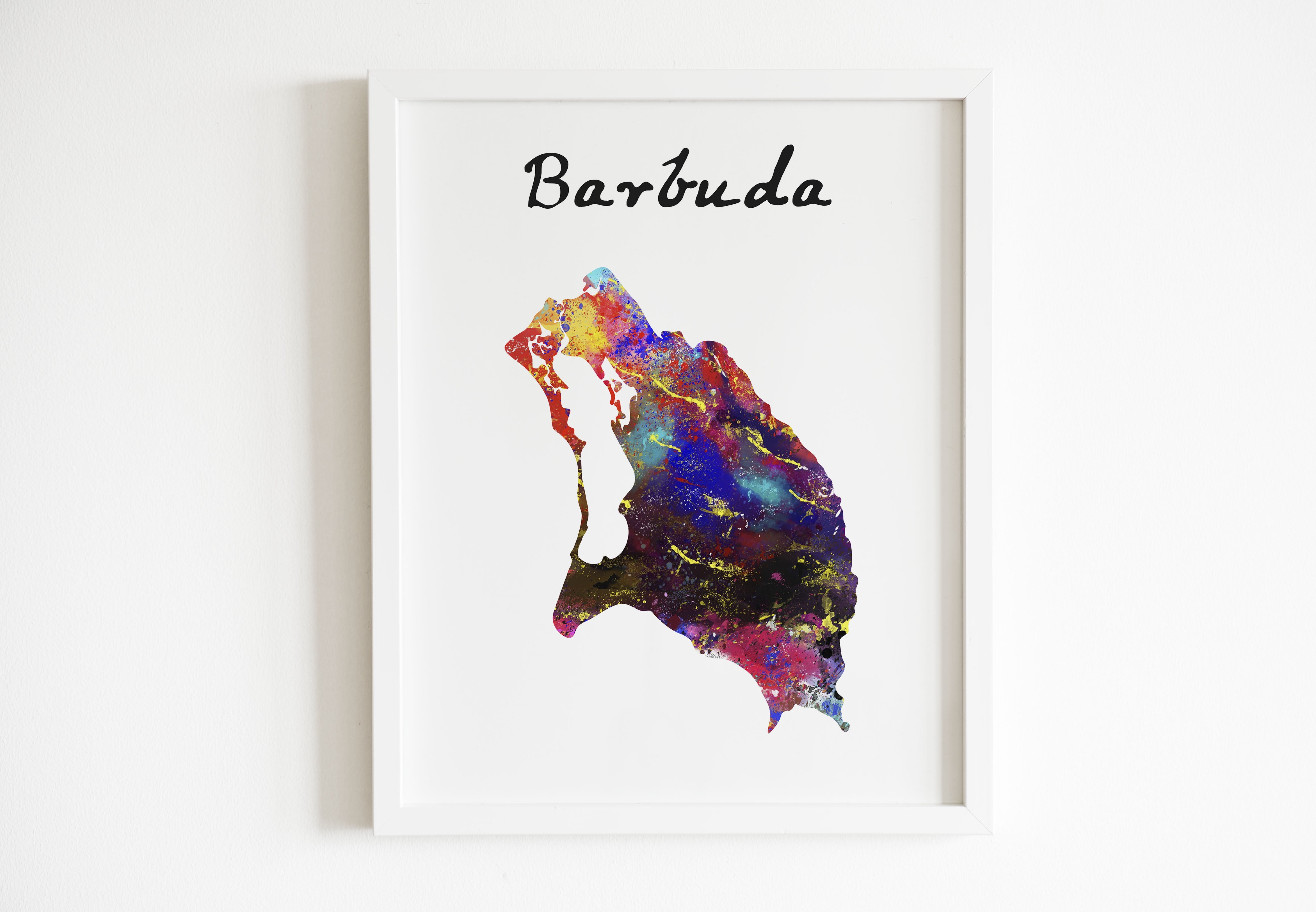 Vivid Pixel Barbuda – Art Prints, Wall Decor, and Wall Art 05x07in ...