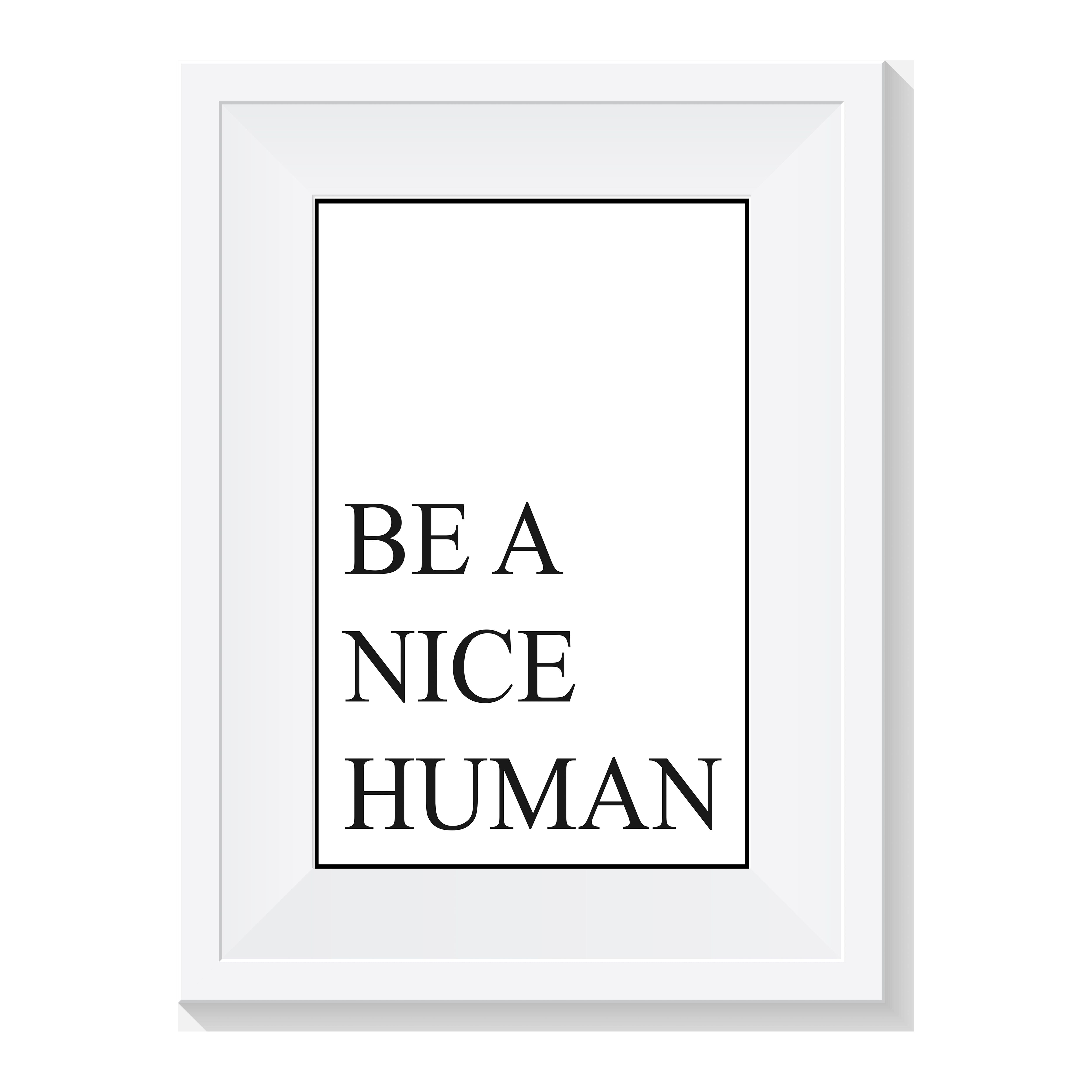 Vivid Pixel Be A Nice Hum – Art Prints, Wall Decor, and Wall Art ...