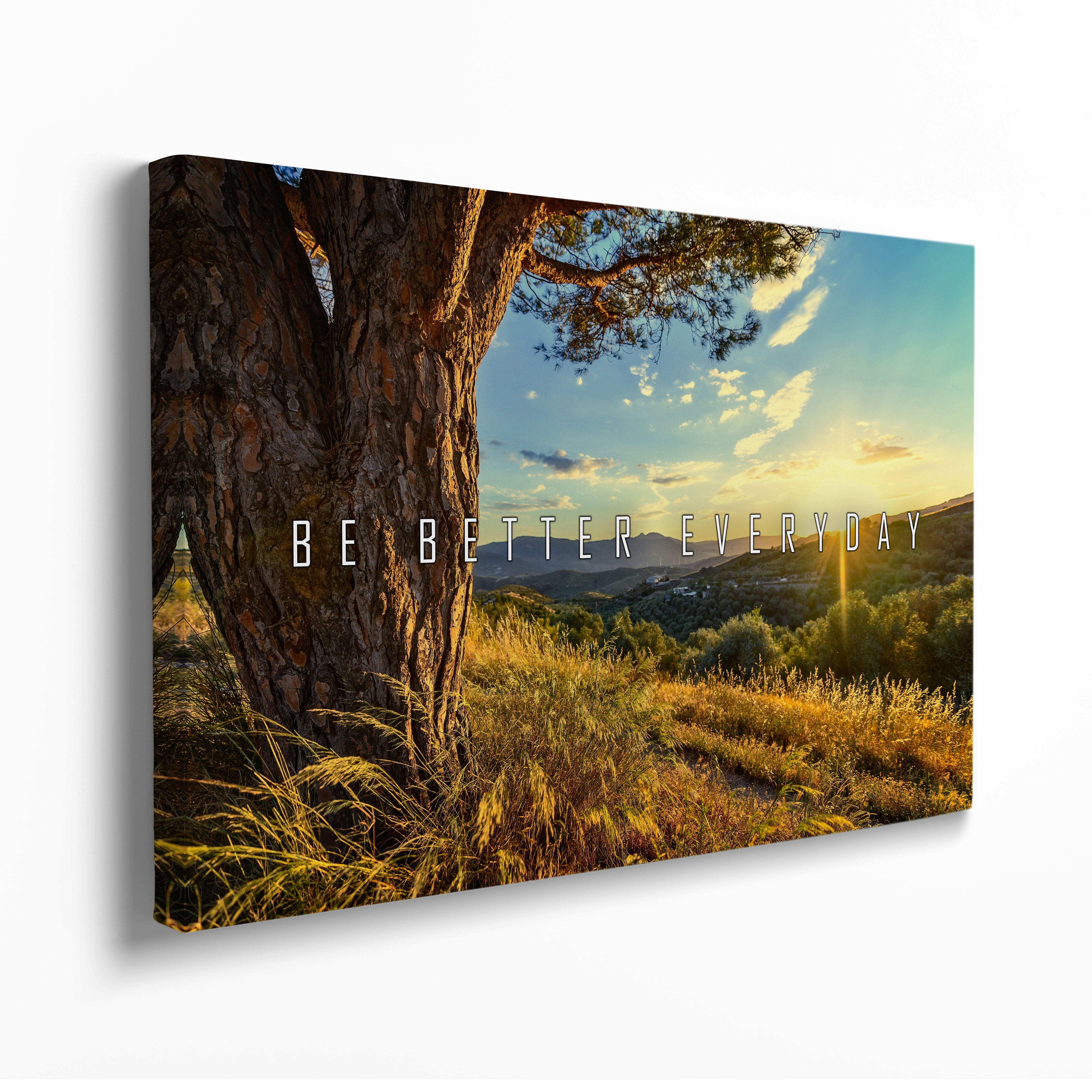 Vivid Pixel Be Better Canvas Wall Decor, Wall Art, Office Decor 18x24in ...