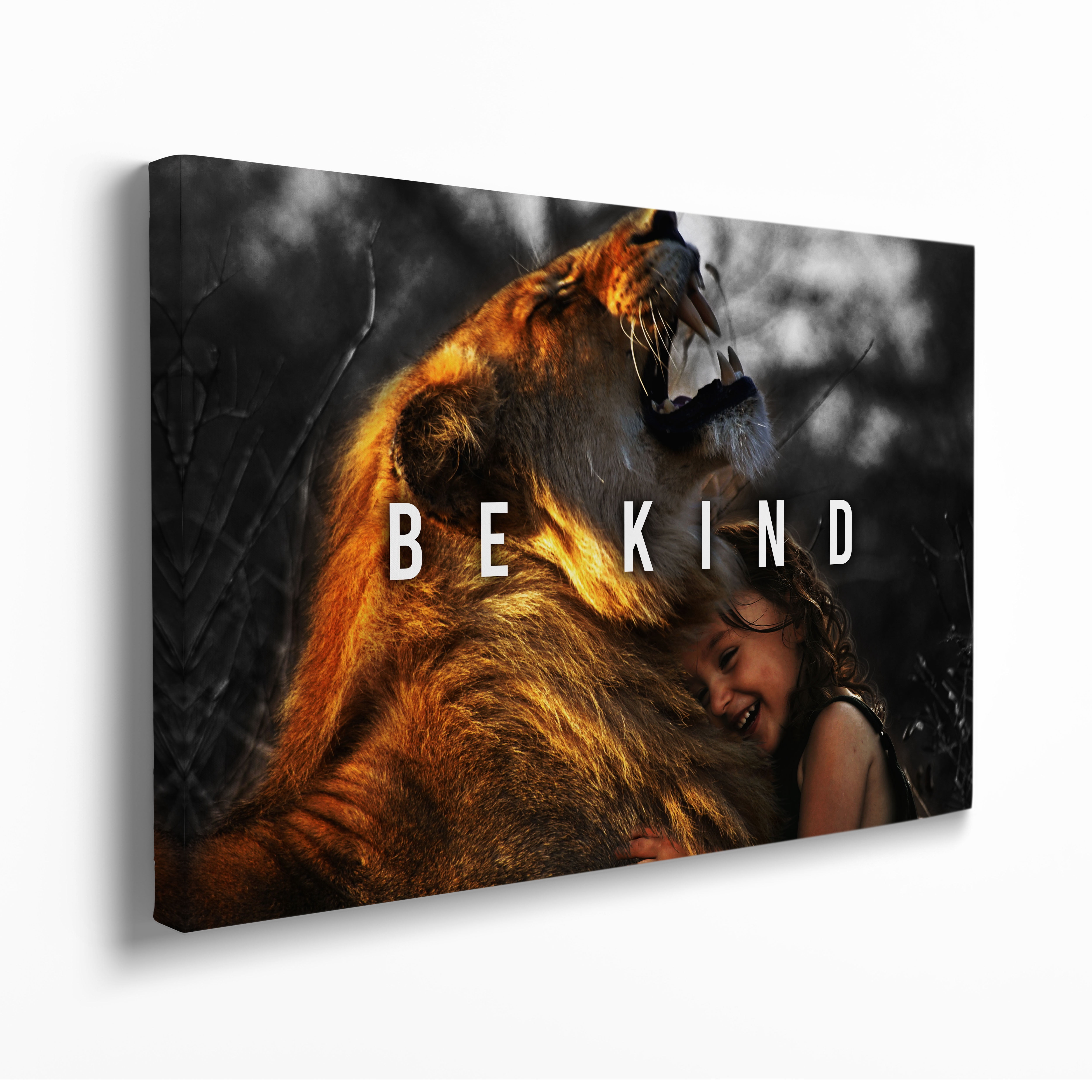 Vivid Pixel Be Kind 2 Canvas Wall Decor, Wall Art, Office Decor 30x40in ...