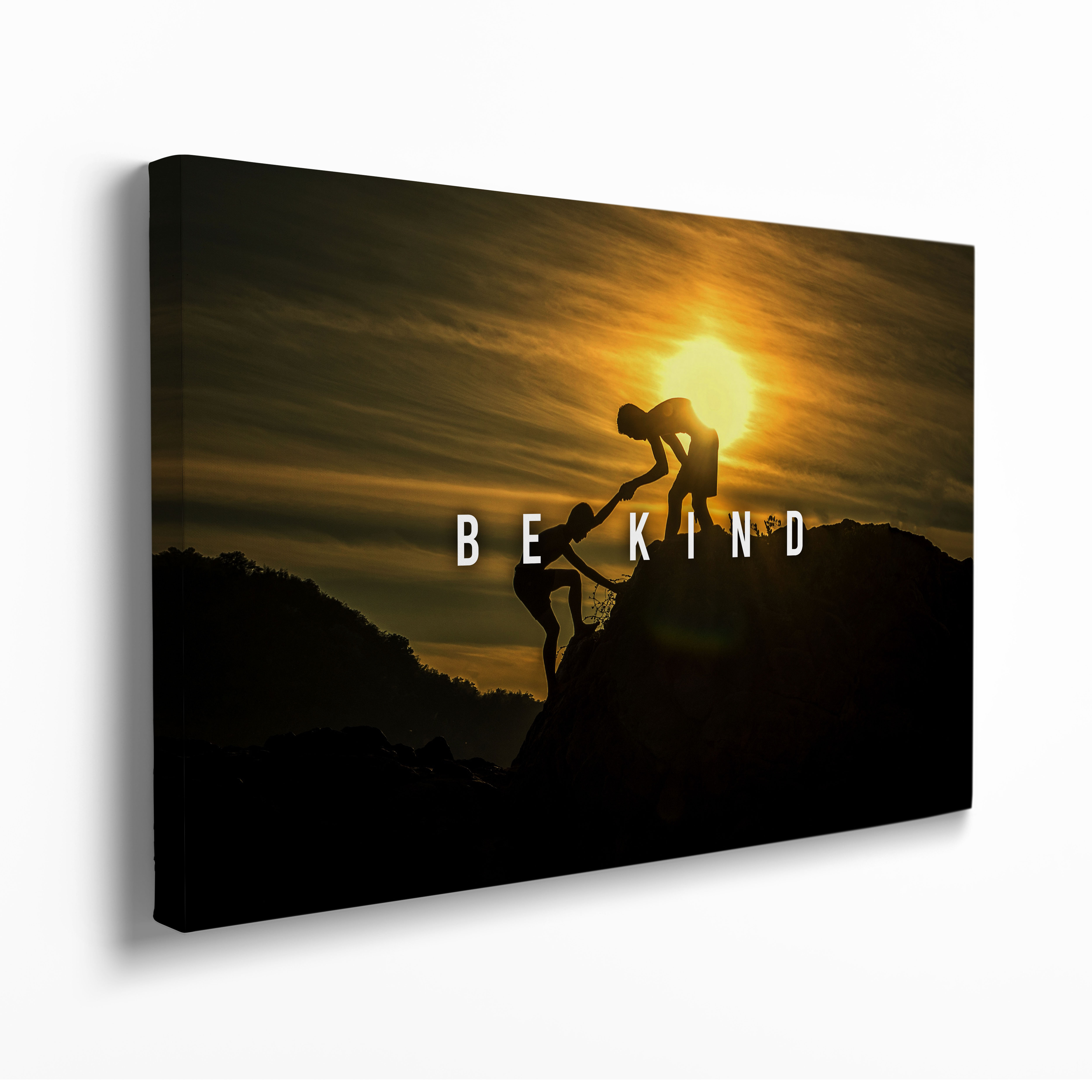 Vivid Pixel Be Kind Canvas Wall Decor, Wall Art, Office Decor 18x24in ...