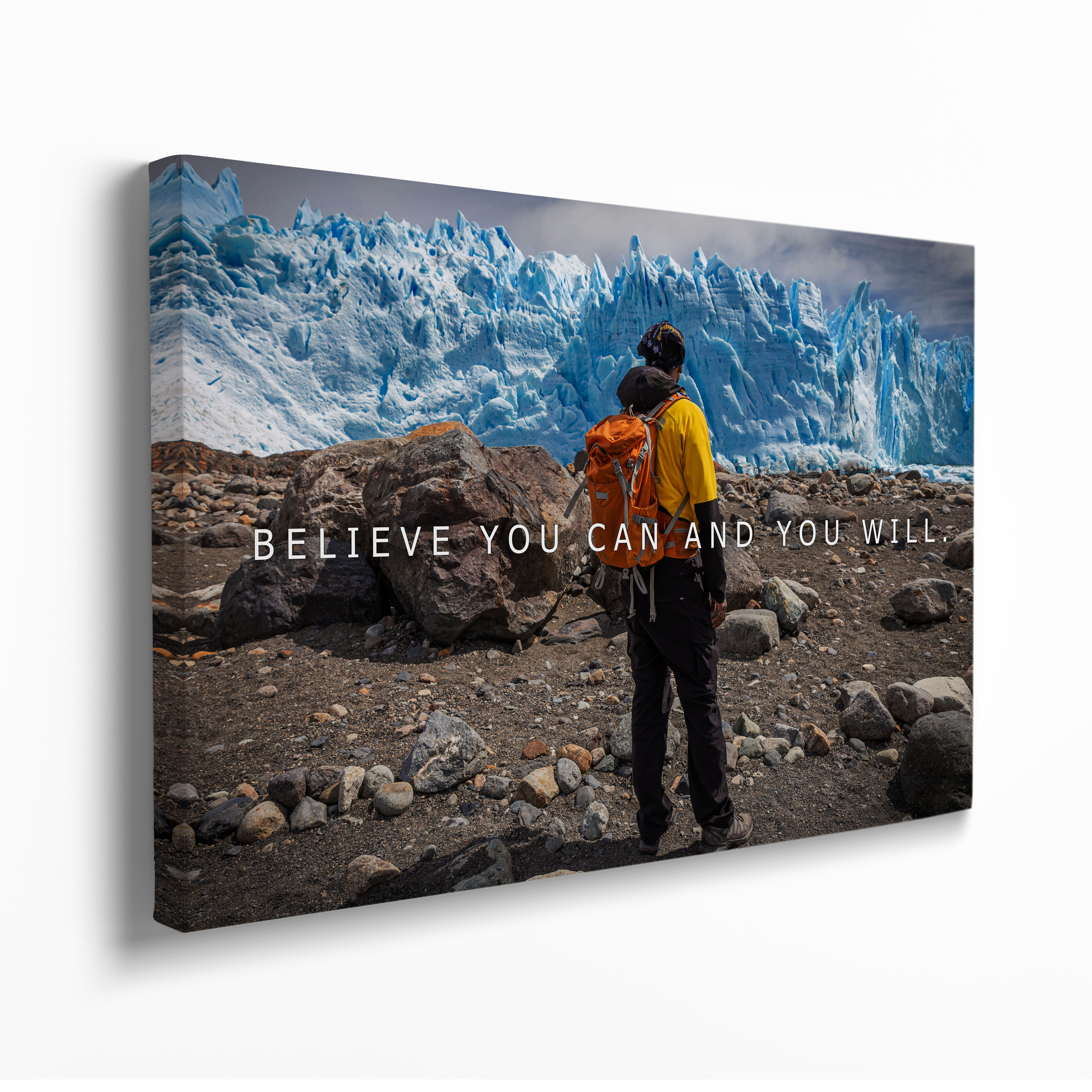 Vivid Pixel Believe Y Canvas Wall Decor, Wall Art, Office Decor 16x20in ...