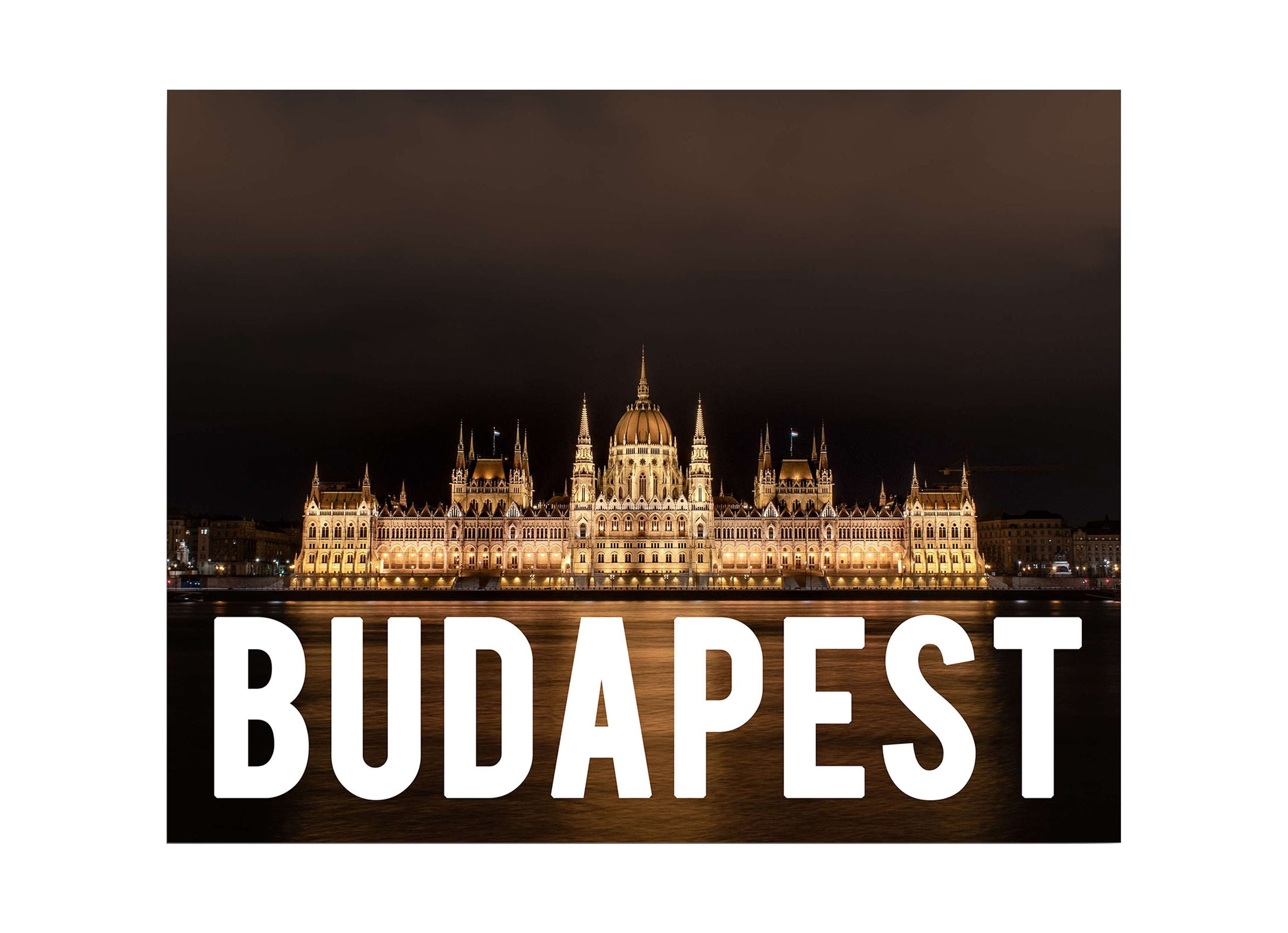 Vivid Pixel Budapest Canvas Wall Decor, Wall Art, Office Decor 24x36in ...