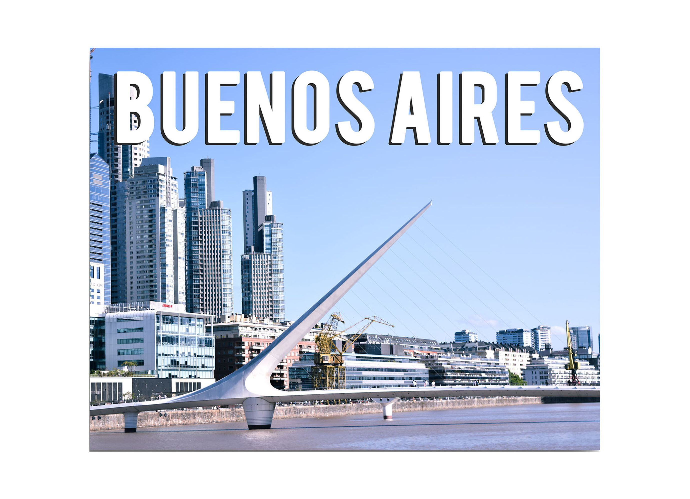 Vivid Pixel Buenos Ai Canvas Wall Decor, Wall Art, Office Decor 24x36in ...