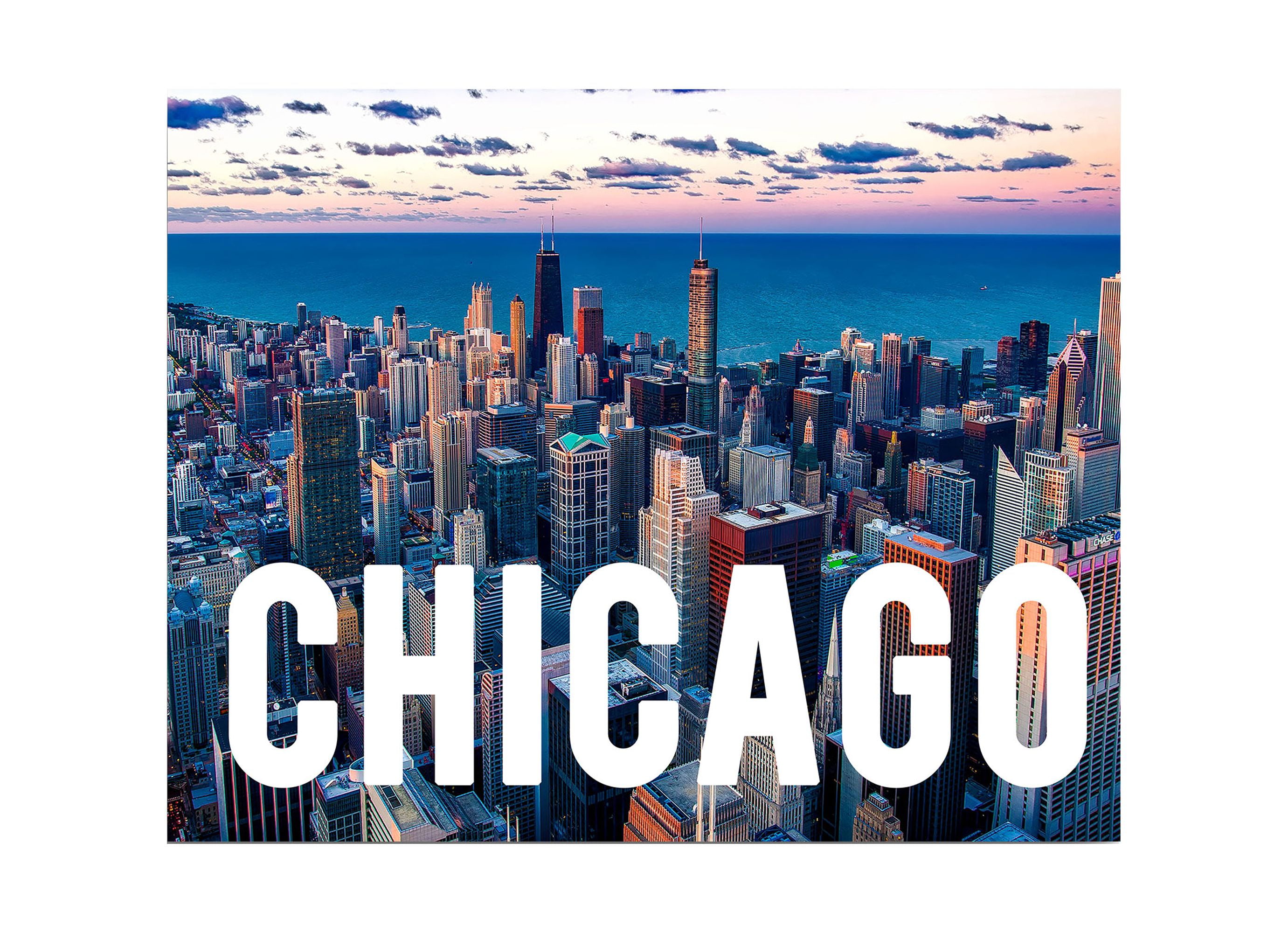 Vivid Pixel Chicago Canvas Wall Decor, Wall Art, Office Decor 12x18in ...