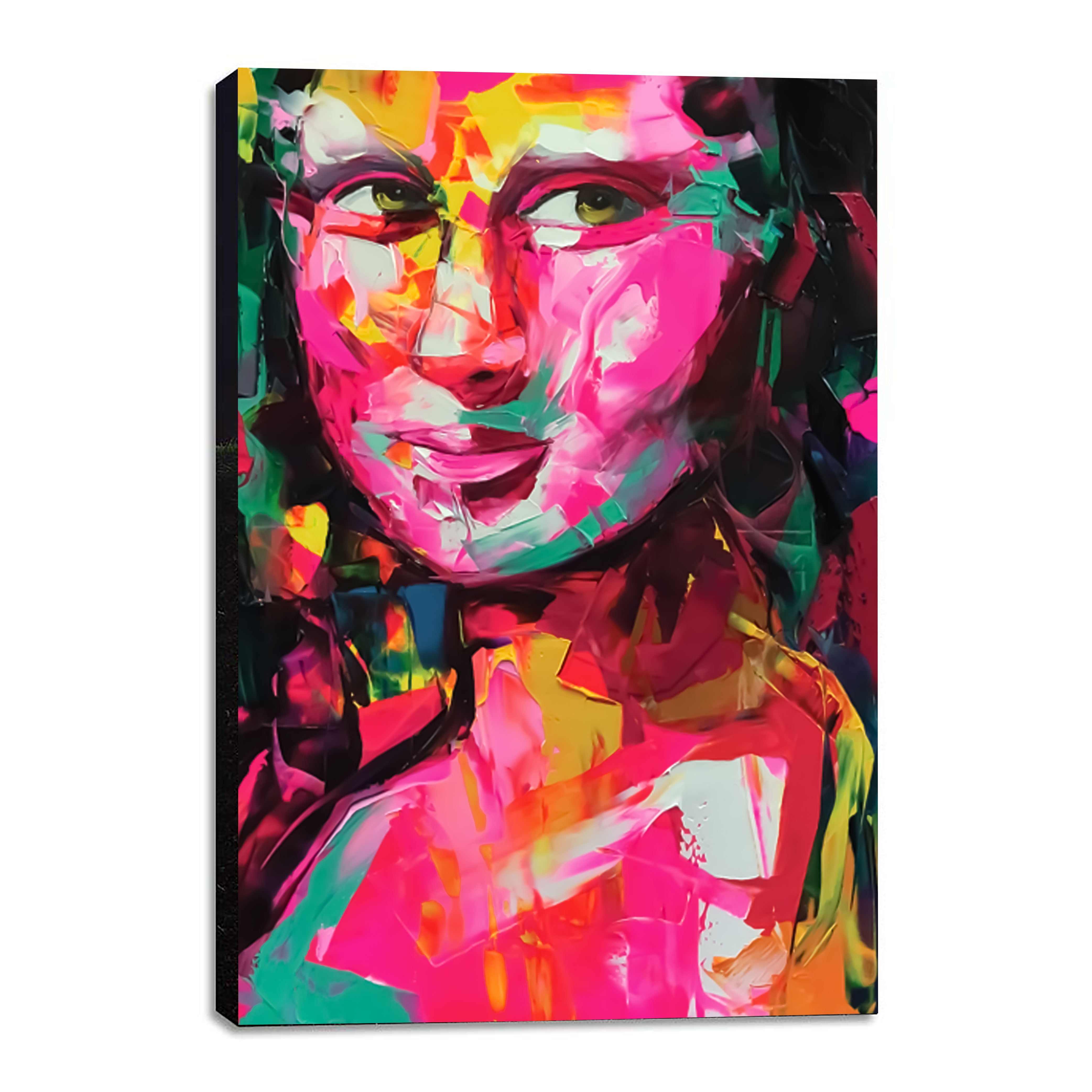 Vivid Pixel Colorful Canvas Wall Decor, Wall Art, Office Decor 18x24in ...