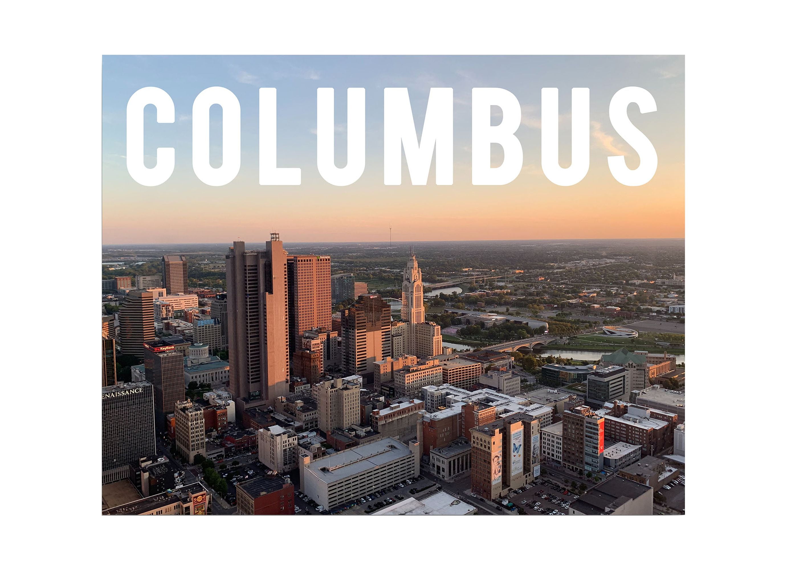 Vivid Pixel Columbus Canvas Wall Decor, Wall Art, Office Decor 24x36in - Walmart.com