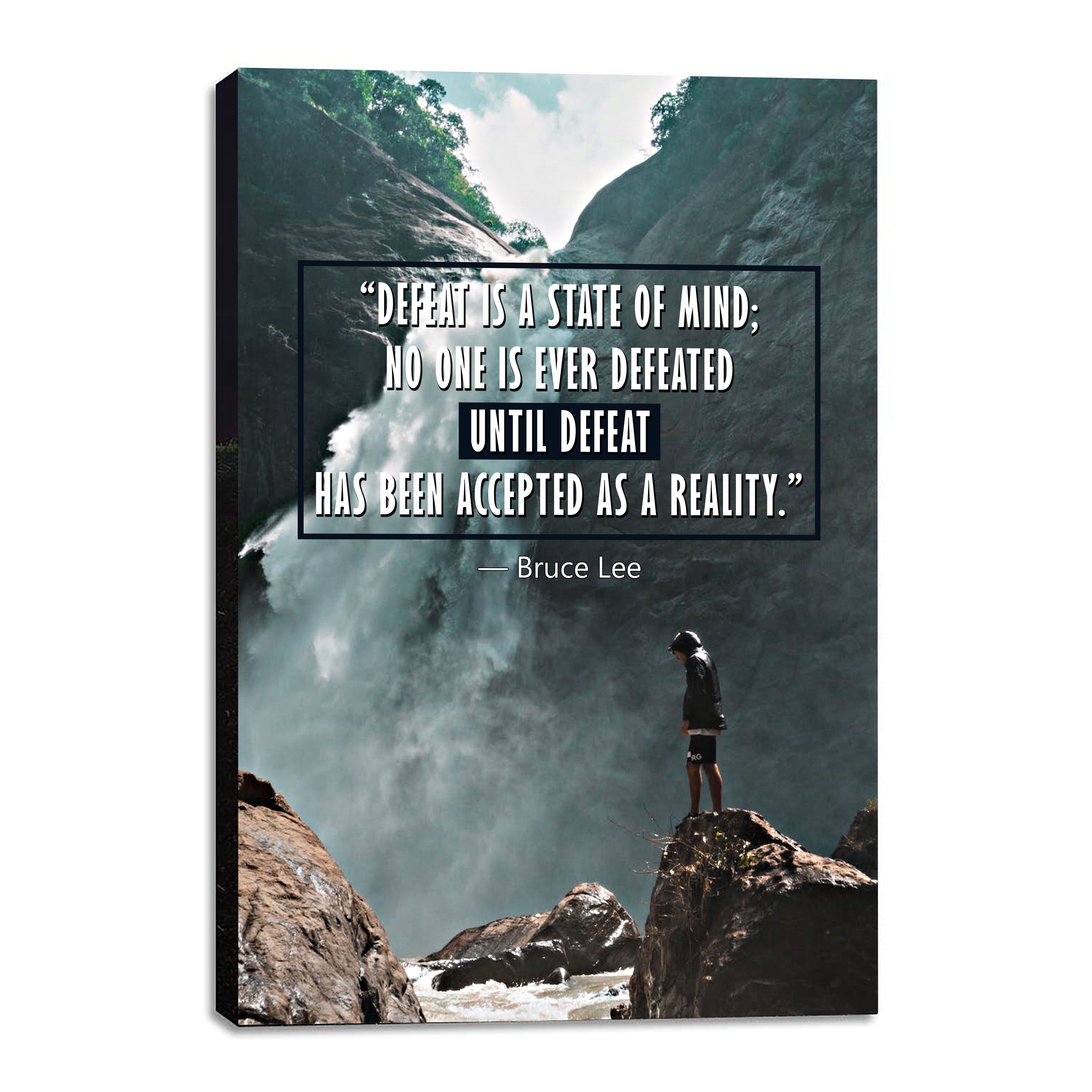 Vivid Pixel Defeat Canvas Wall Decor, Wall Art, Office Decor 12x18in ...