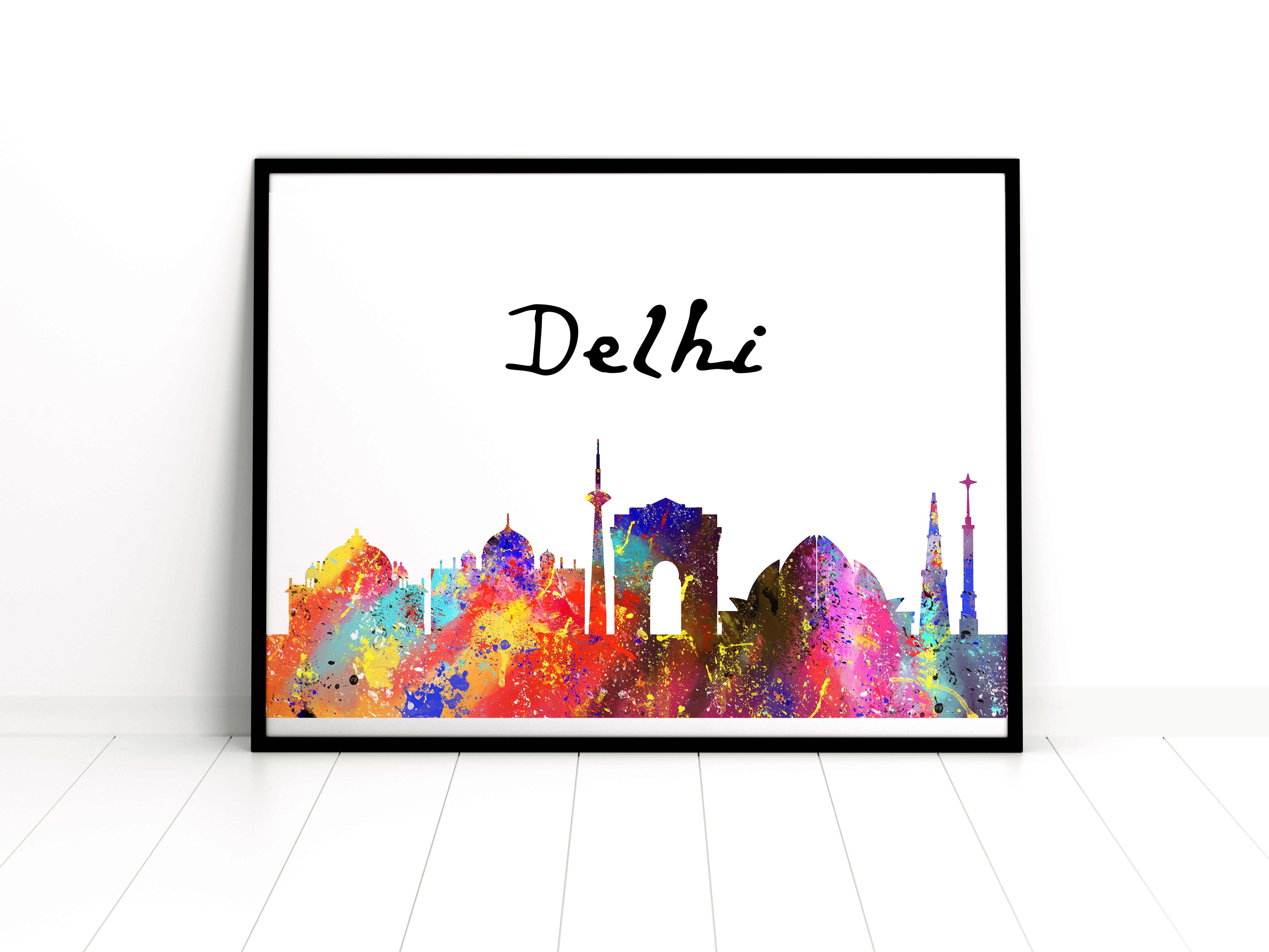 Vivid Pixel Delhi – Art Prints, Wall Decor, and Wall Art 16x20in - Walmart.com
