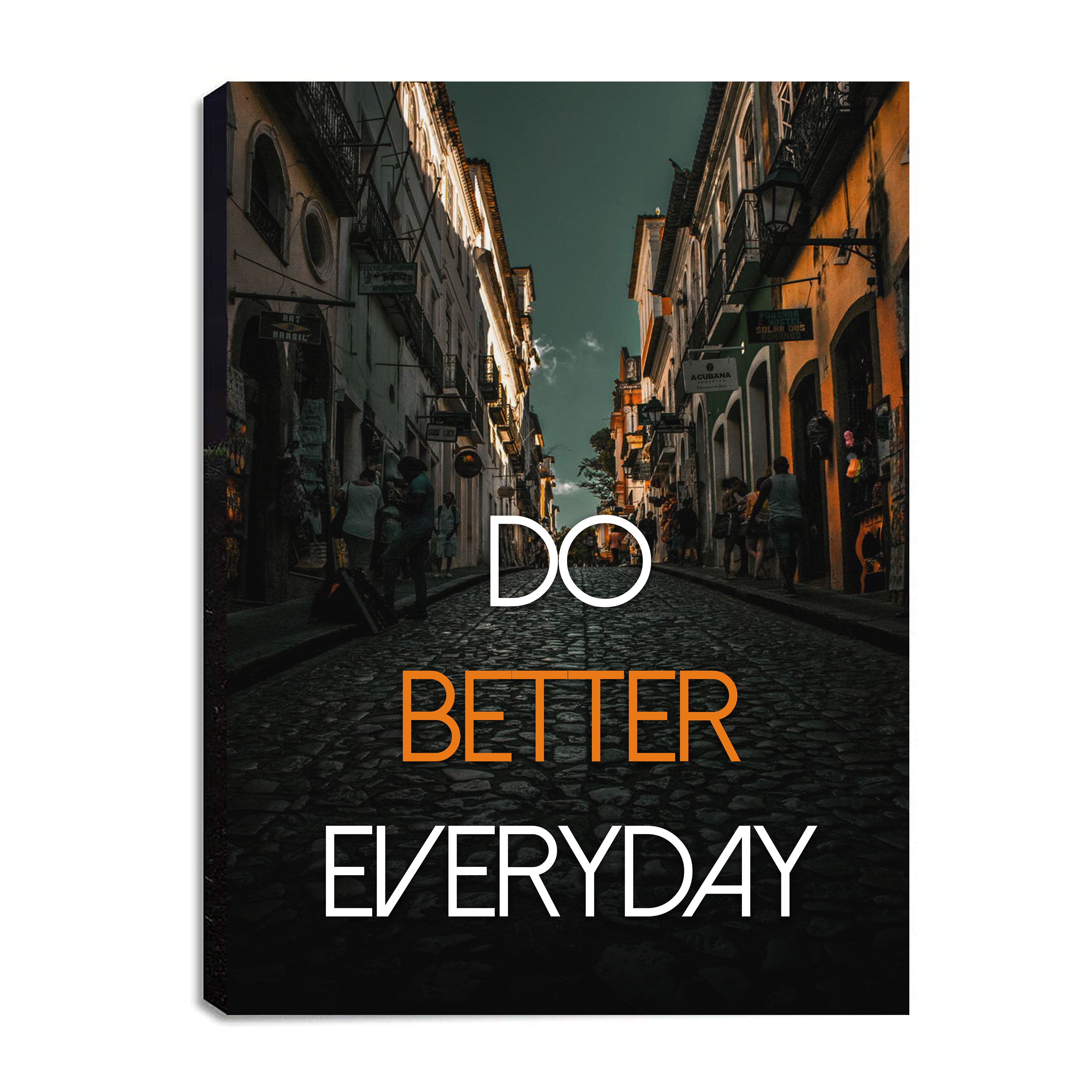 Vivid Pixel Do Better Canvas Wall Decor, Wall Art, Office Decor 12x18in - Walmart.com