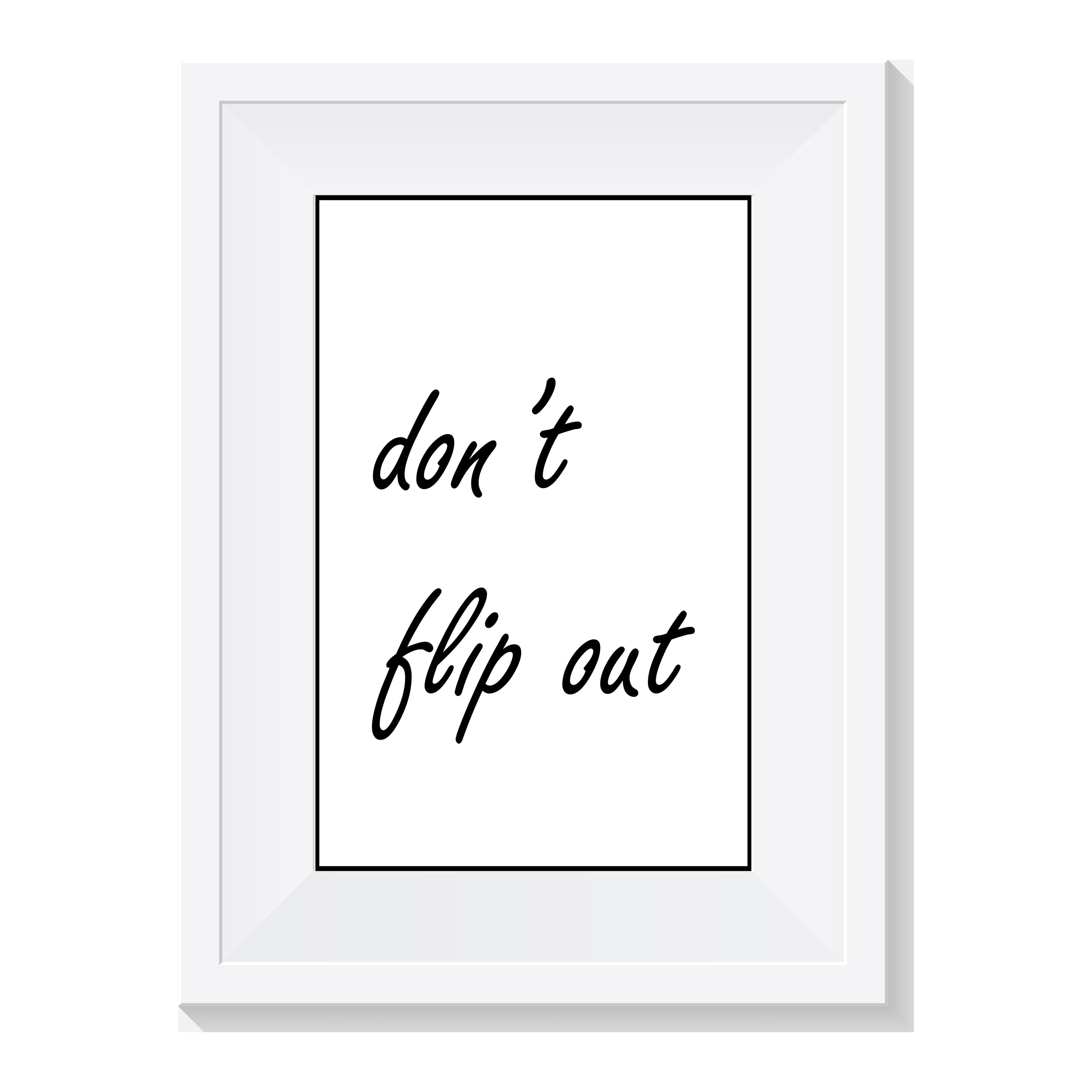 Vivid Pixel Dont Flip Out – Art Prints, Wall Decor, and Wall Art ...