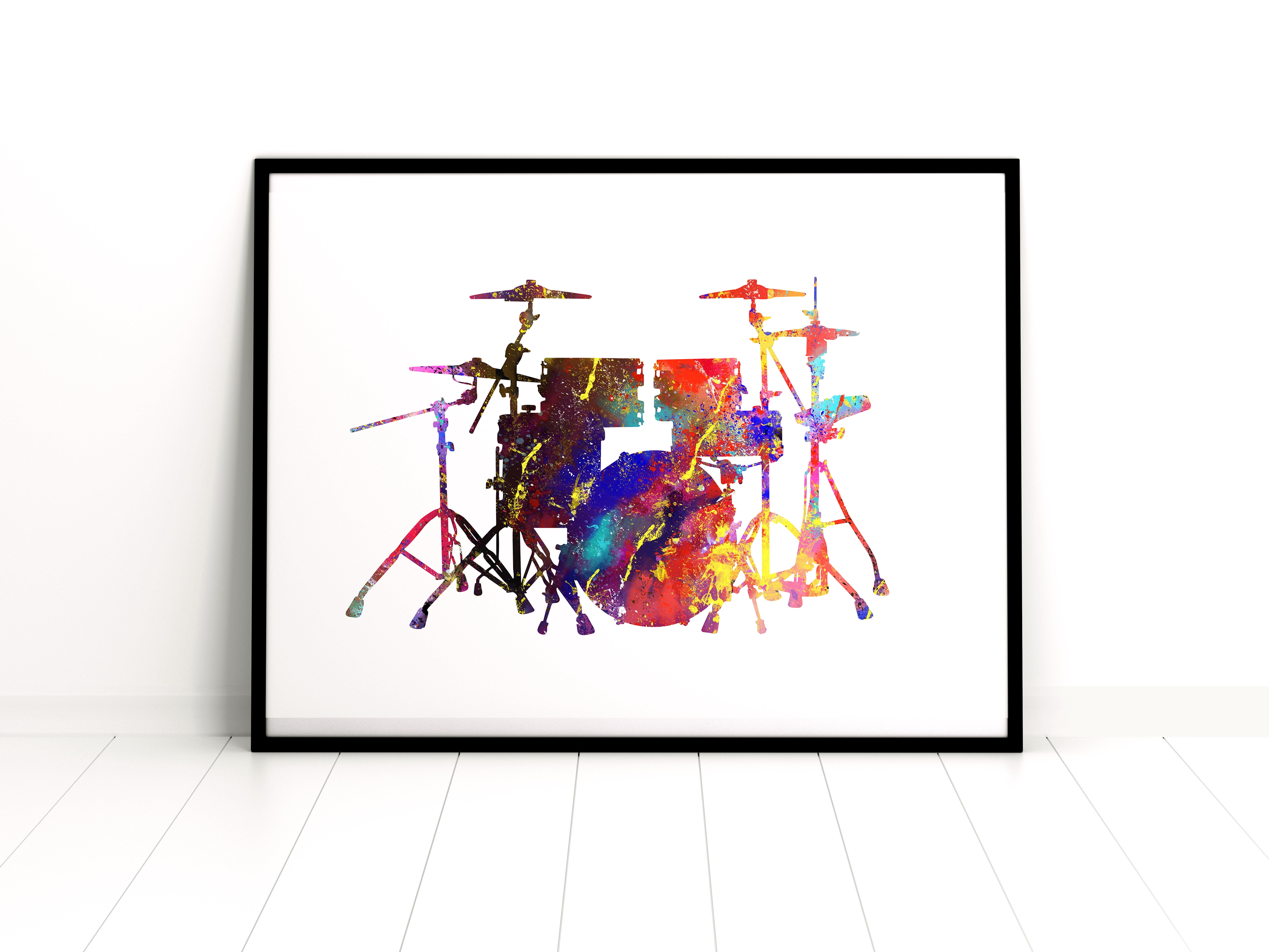 Vivid Pixel Drums Drum Se – Art Prints, Wall Decor, and Wall Art ...