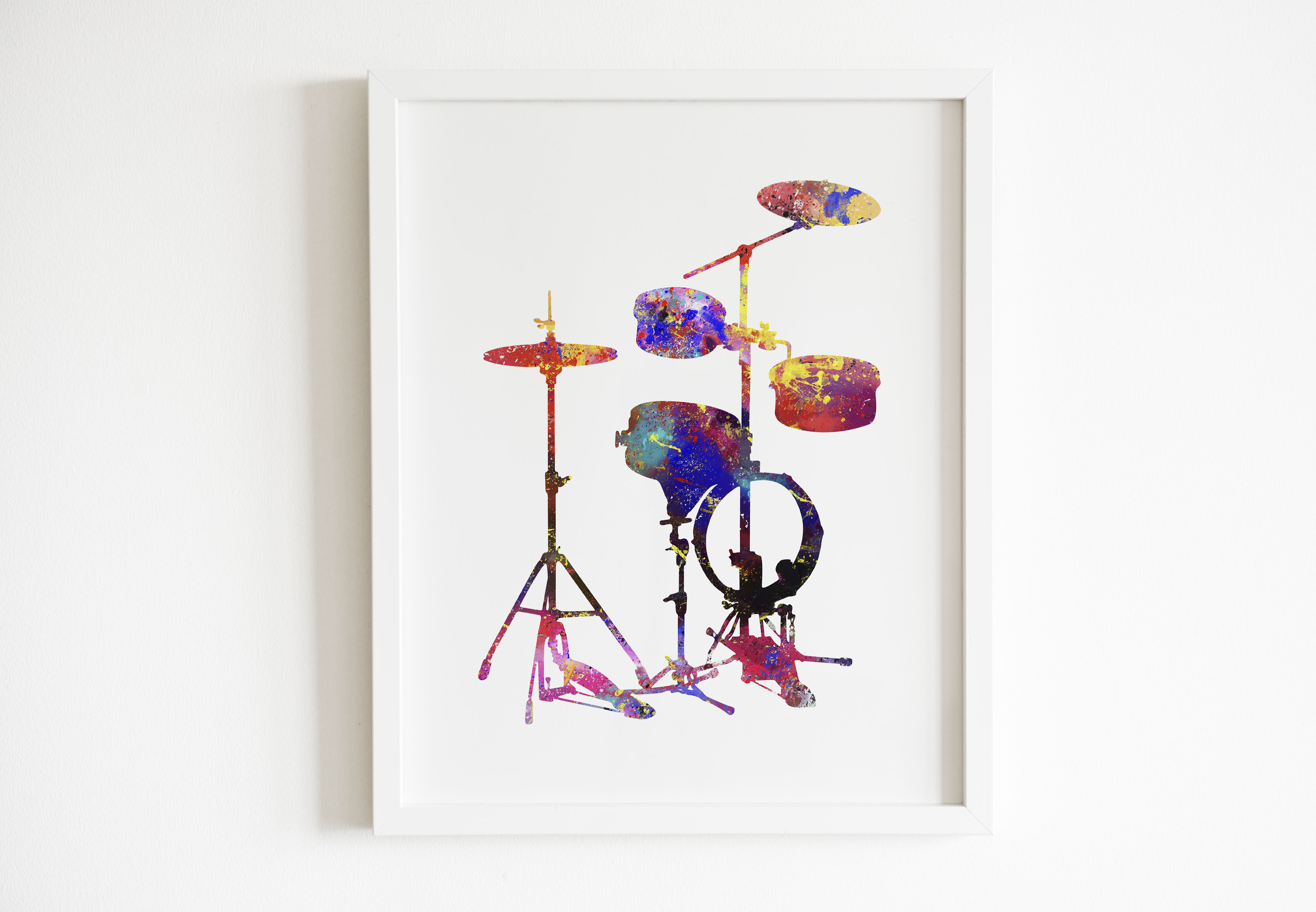 Vivid Pixel Drums Symbols – Art Prints, Wall Decor, and Wall Art ...