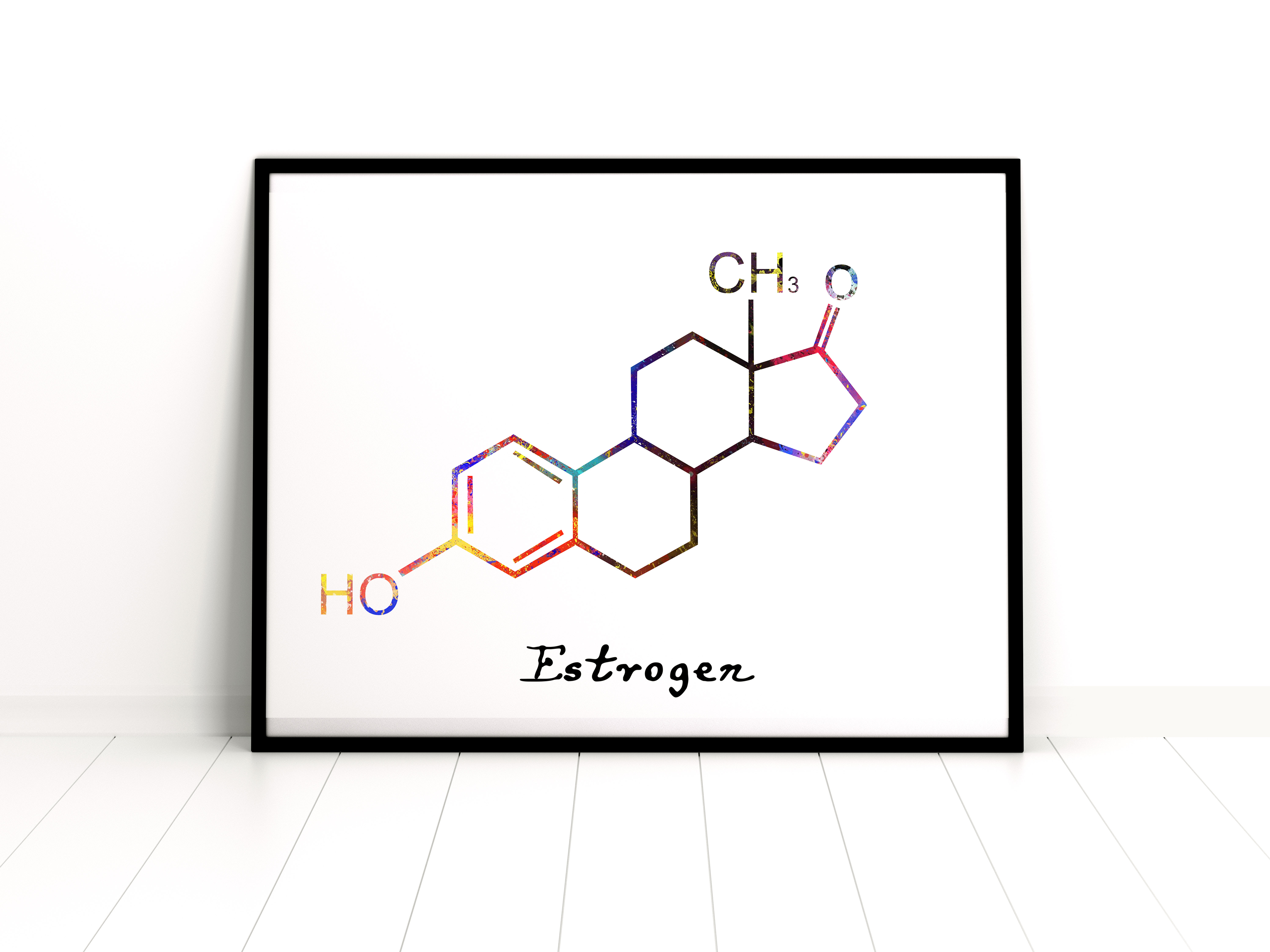 Vivid Pixel Estrogen Estr – Art Prints, Wall Decor, and Wall Art ...