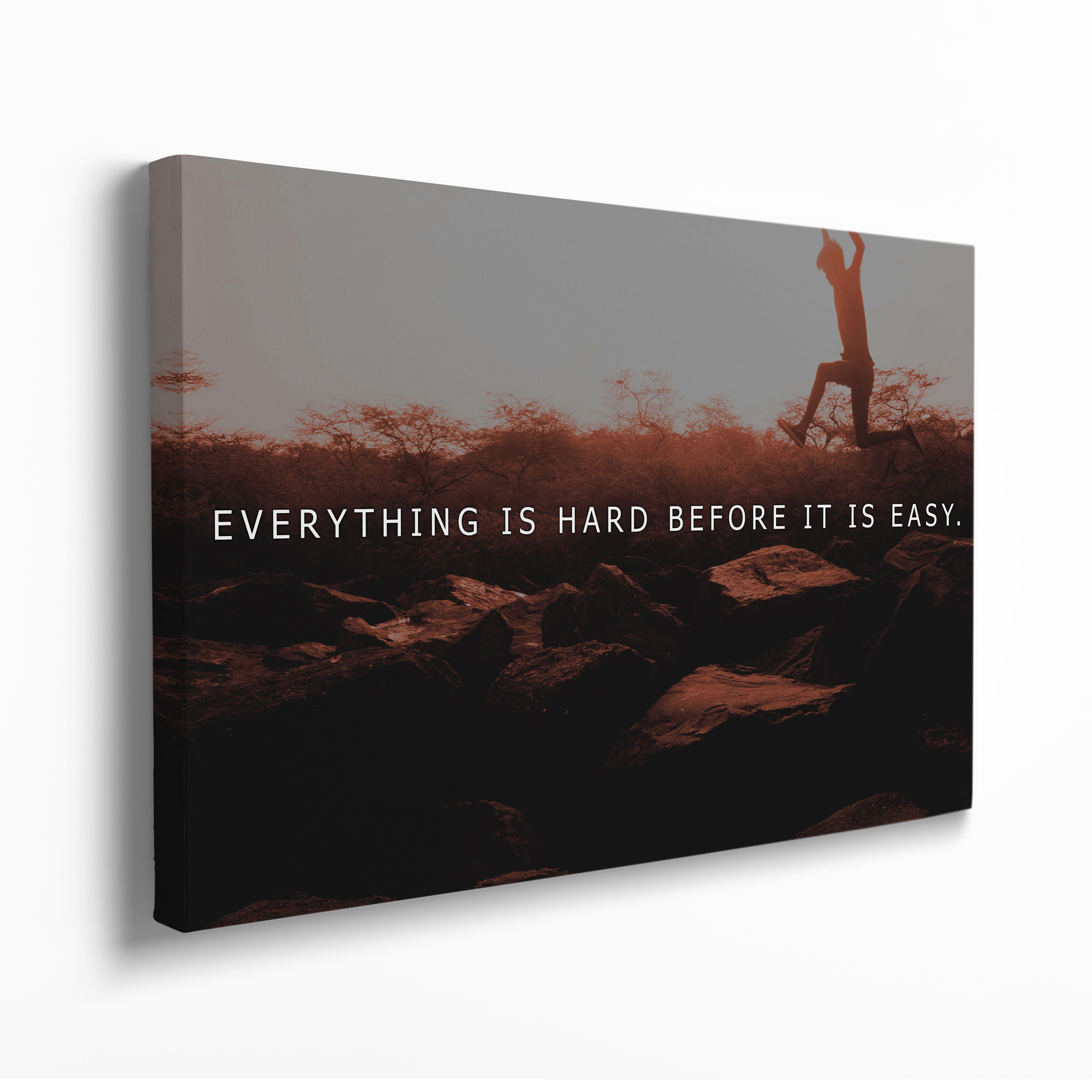 Vivid Pixel Everythin Canvas Wall Decor, Wall Art, Office Decor 24x36in ...