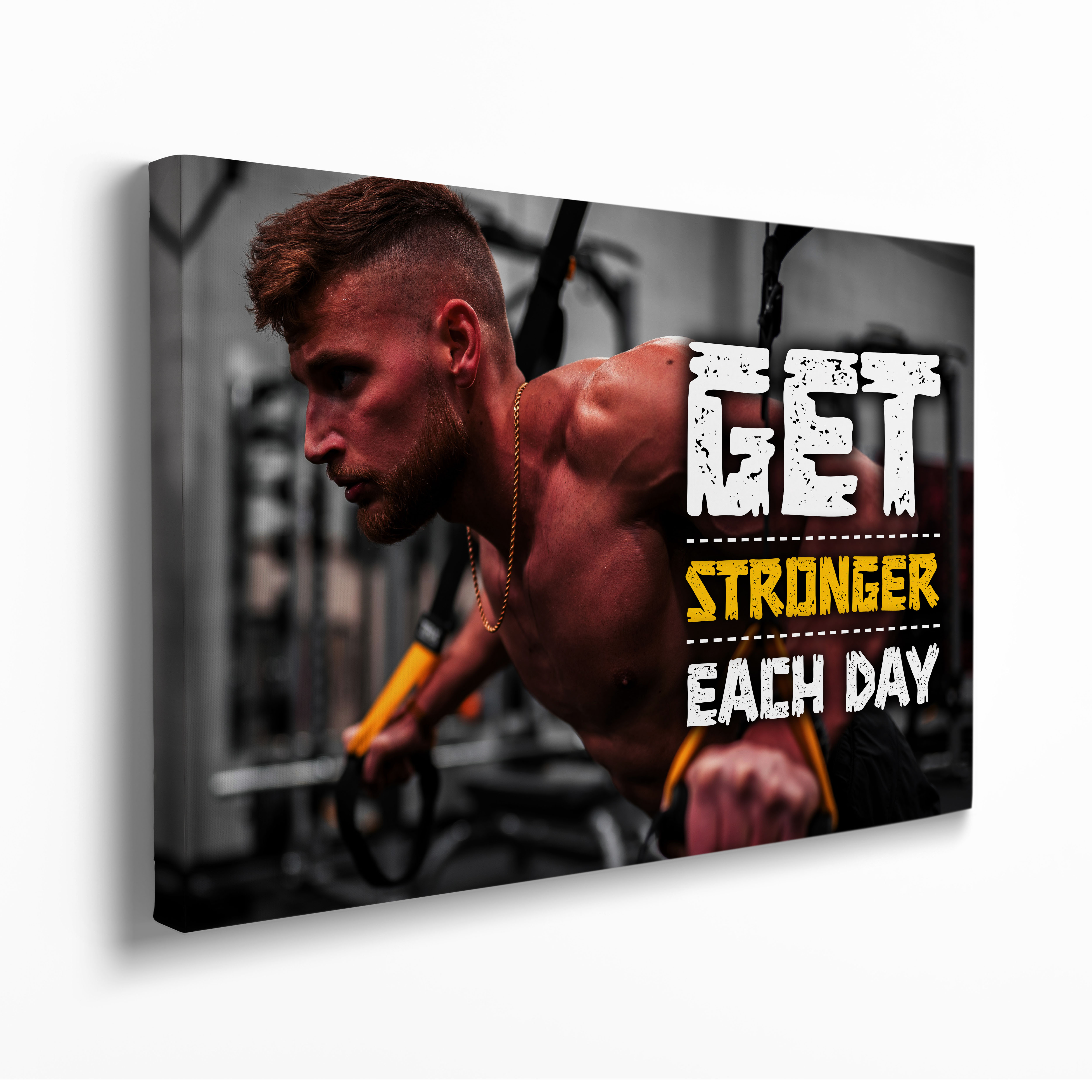 Vivid Pixel Get Stron Canvas Wall Decor, Wall Art, Office Decor 30x40in ...