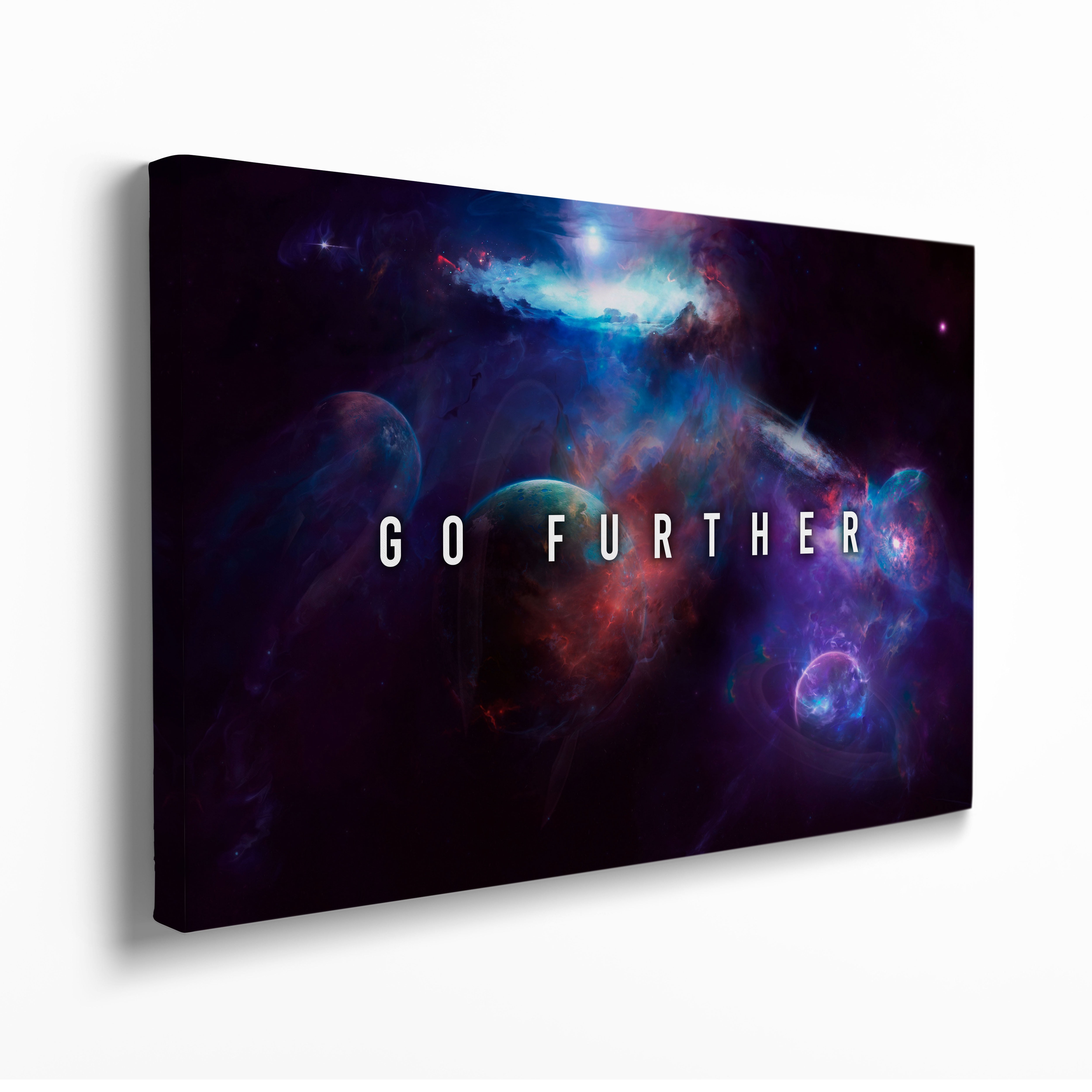 Vivid Pixel Go Furthe Canvas Wall Decor, Wall Art, Office Decor 12x18in ...