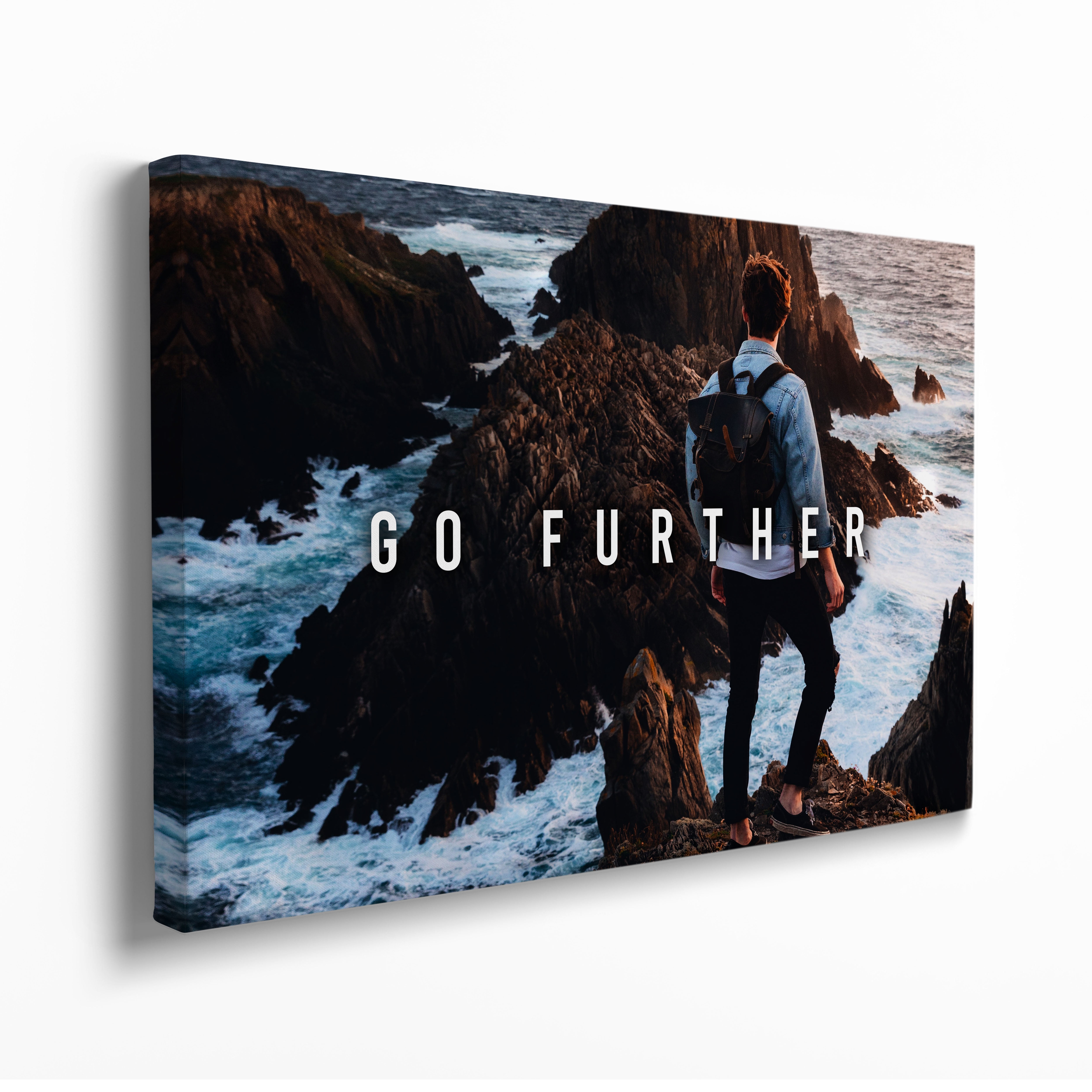 Vivid Pixel Go Furthe Canvas Wall Decor, Wall Art, Office Decor 18x24in ...