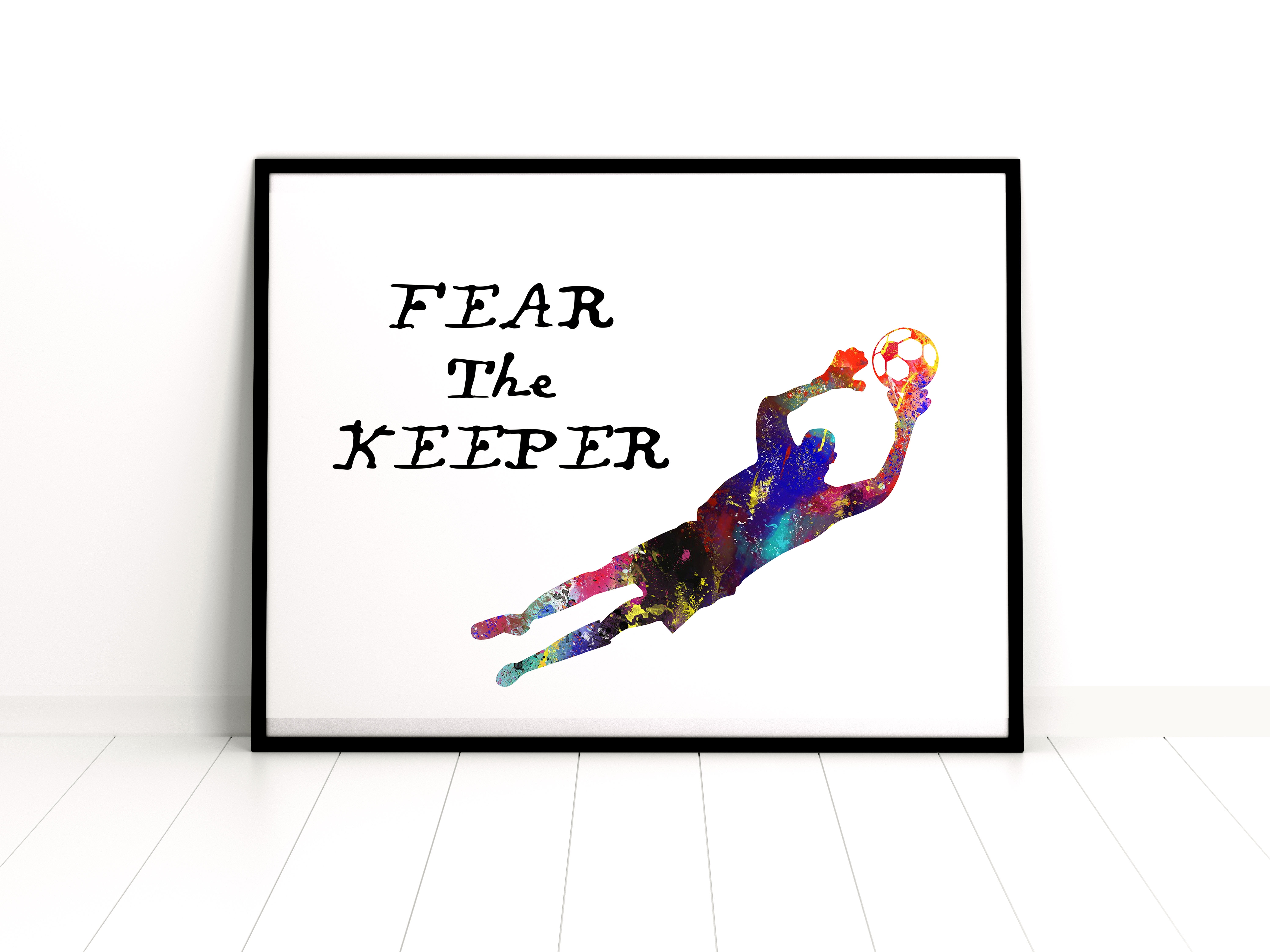 Vivid Pixel Goal Keeper B – Art Prints, Wall Decor, and Wall Art ...