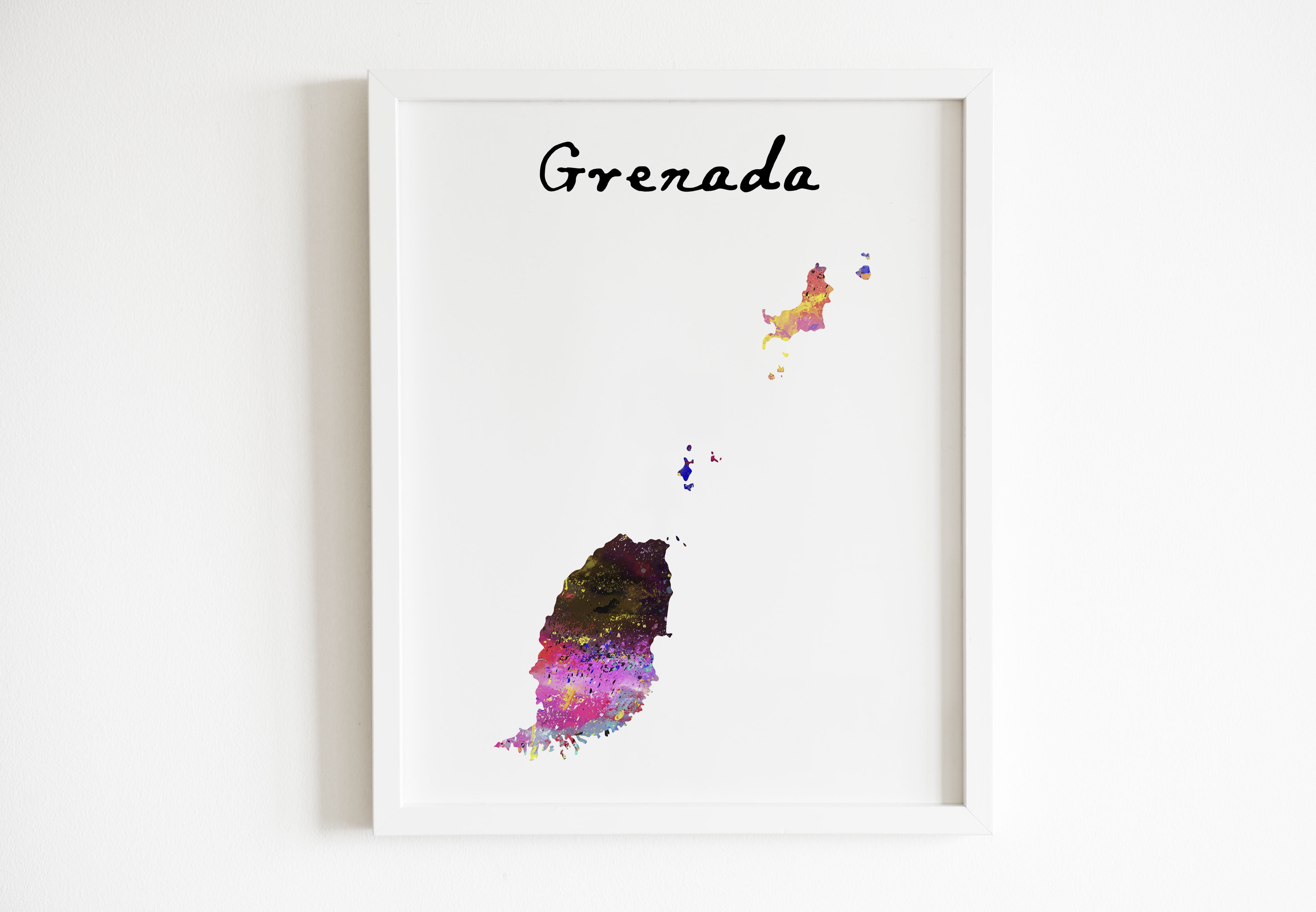 Vivid Pixel Grenada – Art Prints, Wall Decor, and Wall Art 16x20in ...
