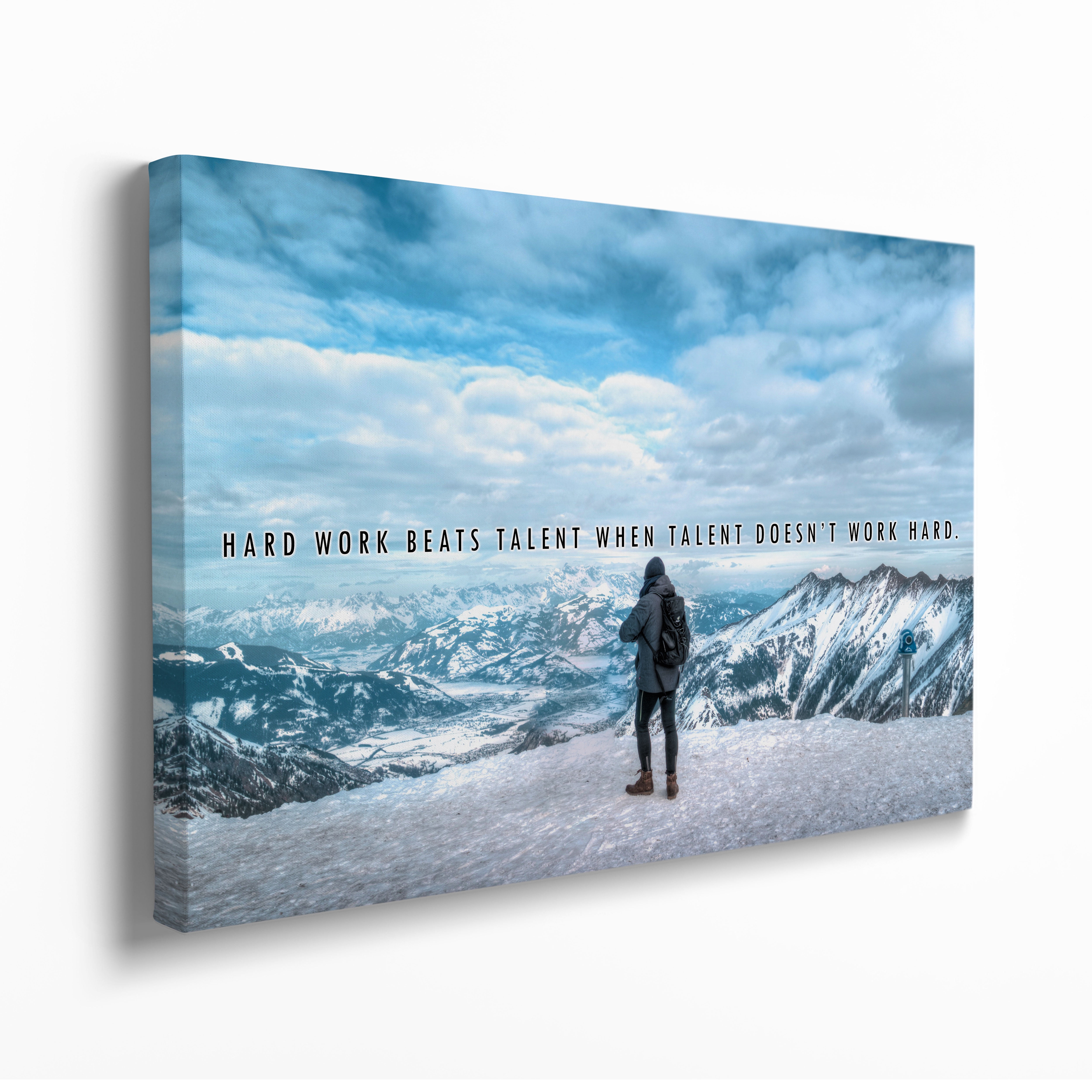 Vivid Pixel Hard Work Canvas Wall Decor, Wall Art, Office Decor 12x18in ...