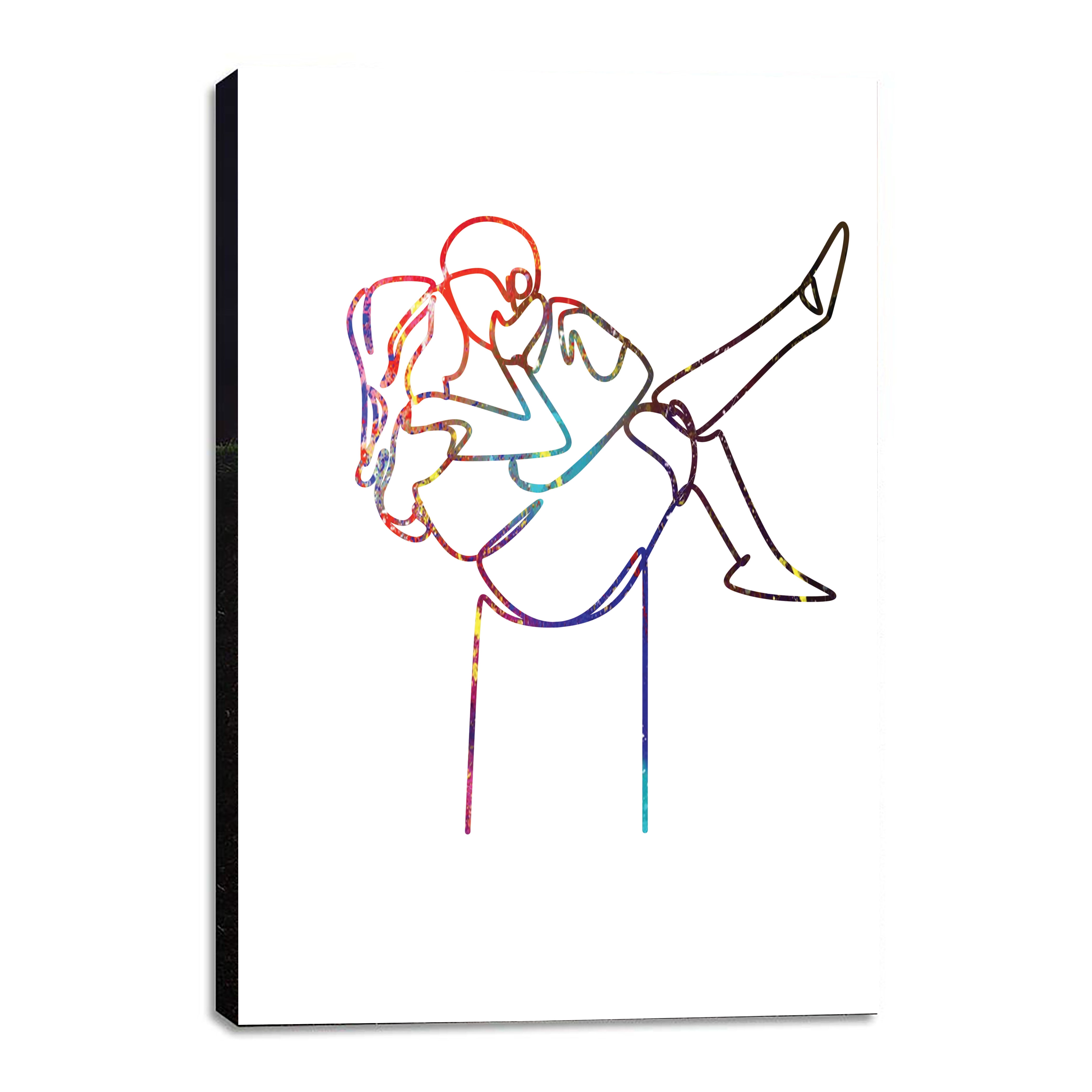 Vivid Pixel Him Carry Canvas Wall Decor, Wall Art, Office Decor 12x18in - Walmart.com