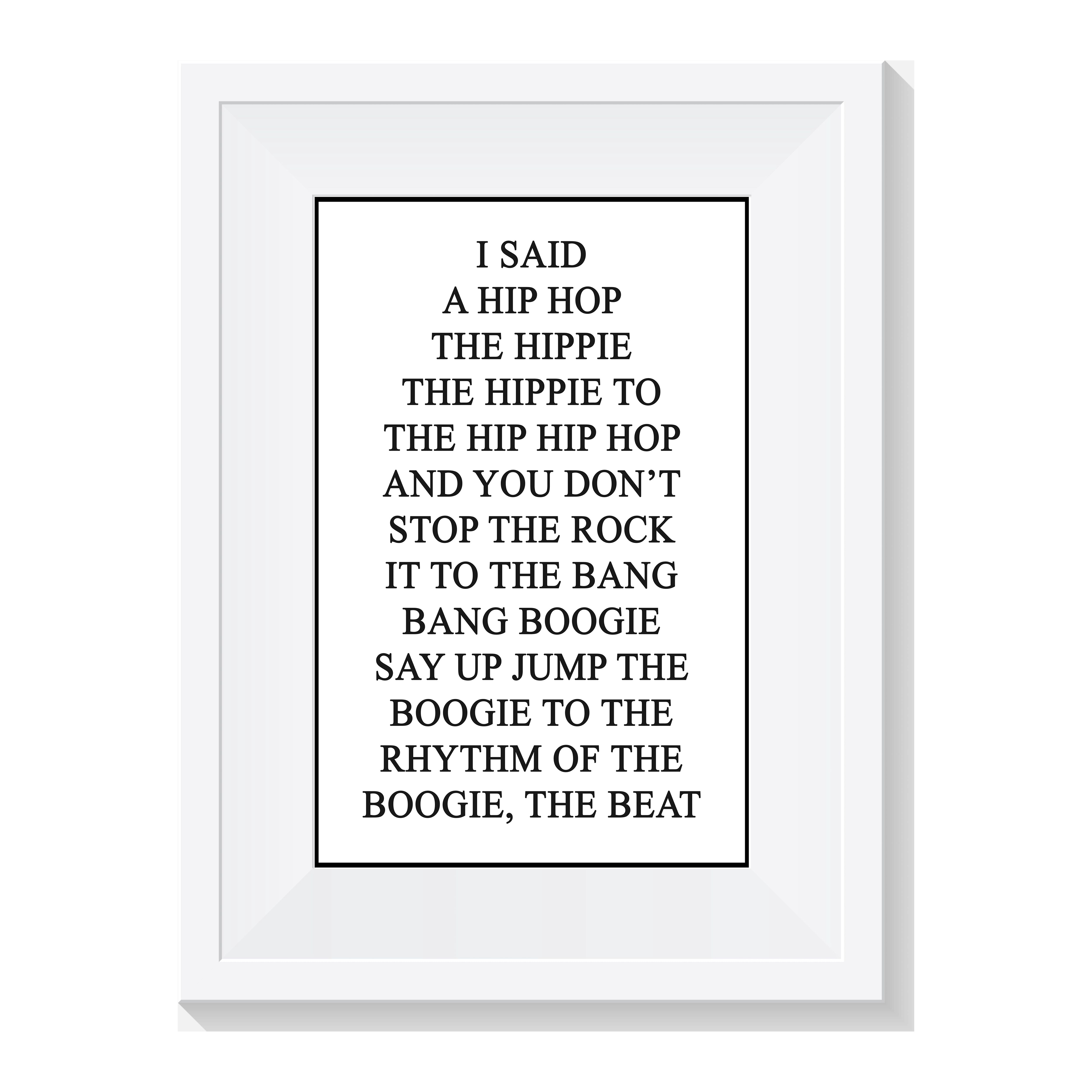 Vivid Pixel I Said A Hip – Art Prints, Wall Decor, and Wall Art 05x07in ...