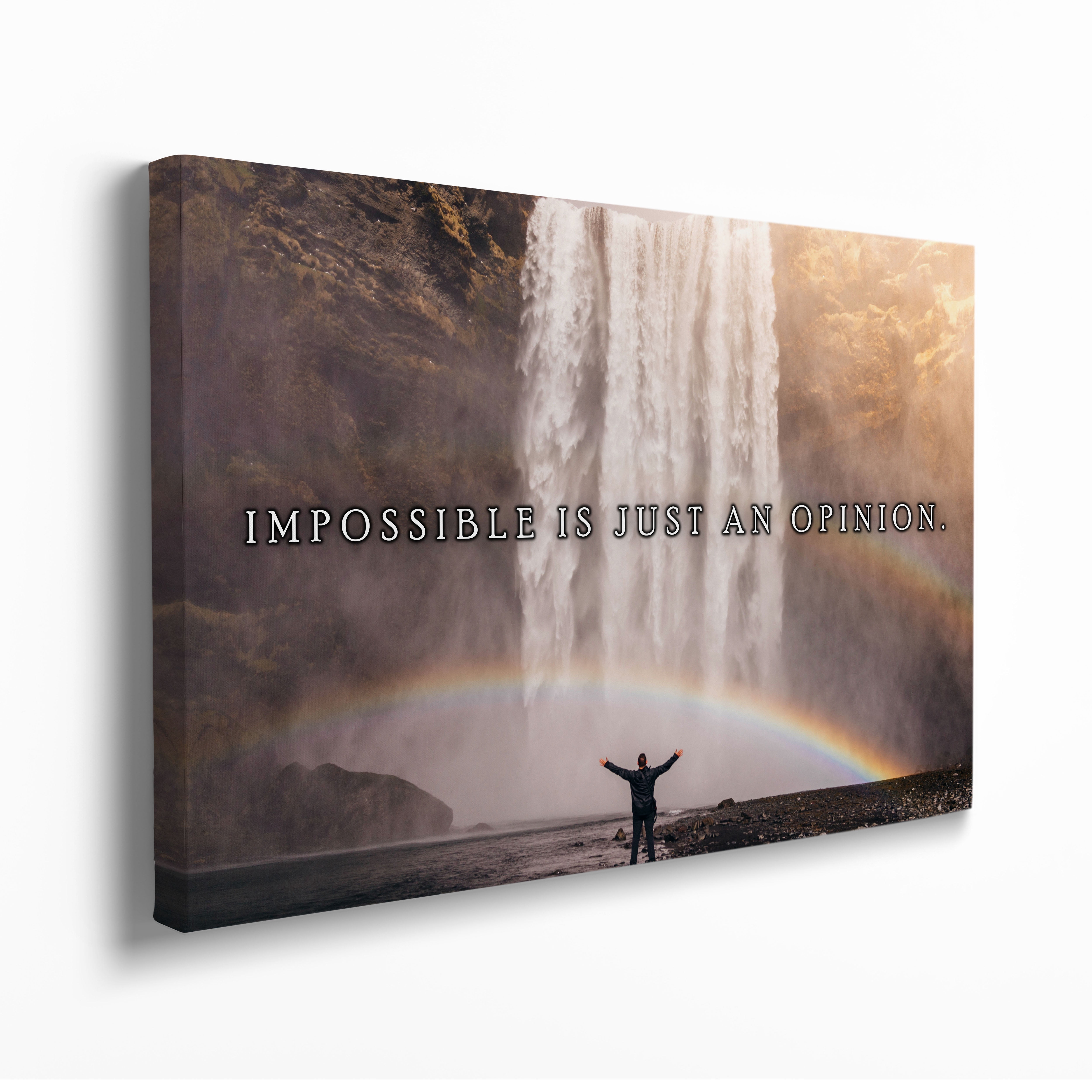 Vivid Pixel Impossibl Canvas Wall Decor, Wall Art, Office Decor 18x24in ...