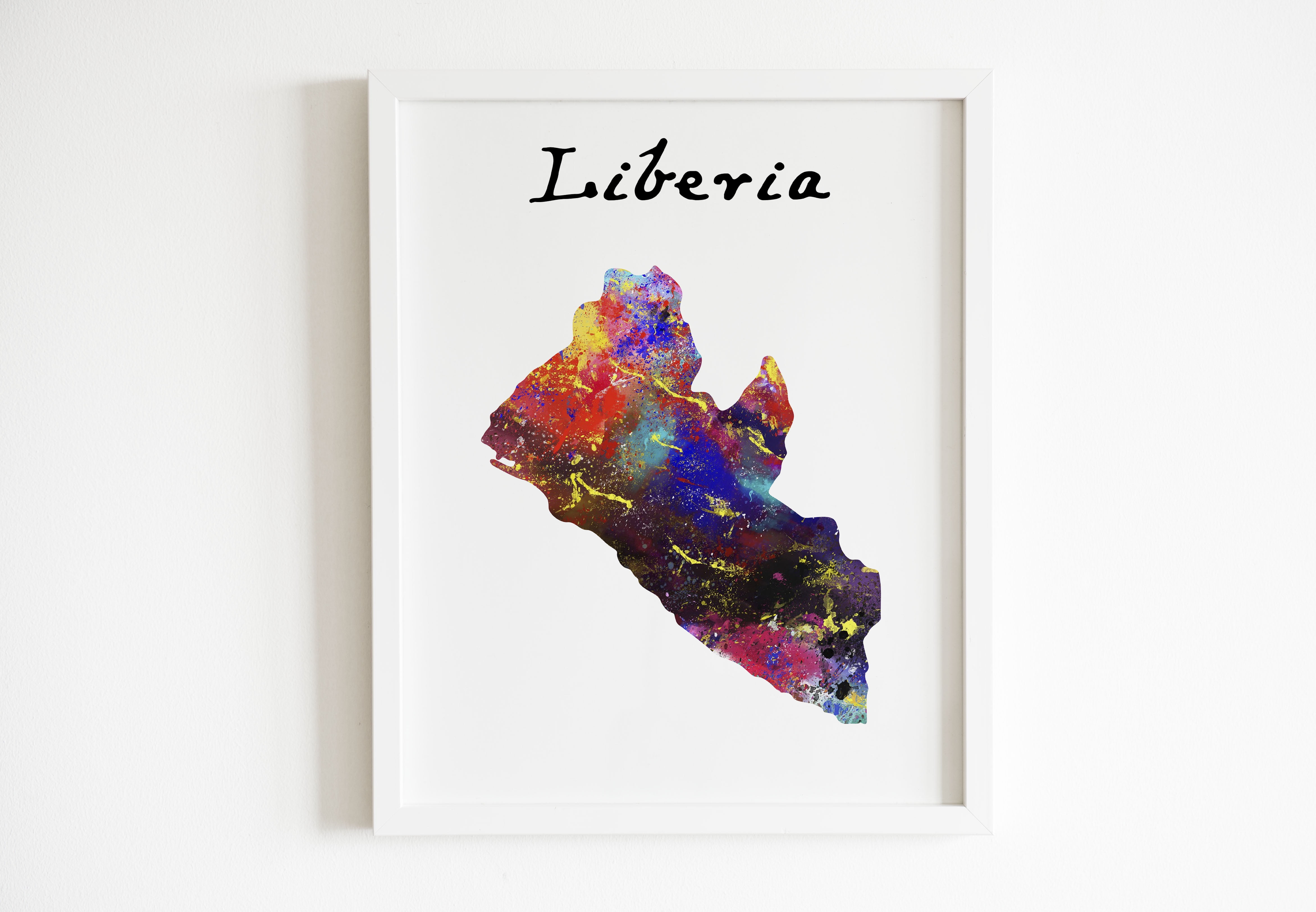 Vivid Pixel Liberia – Art Prints, Wall Decor, and Wall Art 05x07in ...