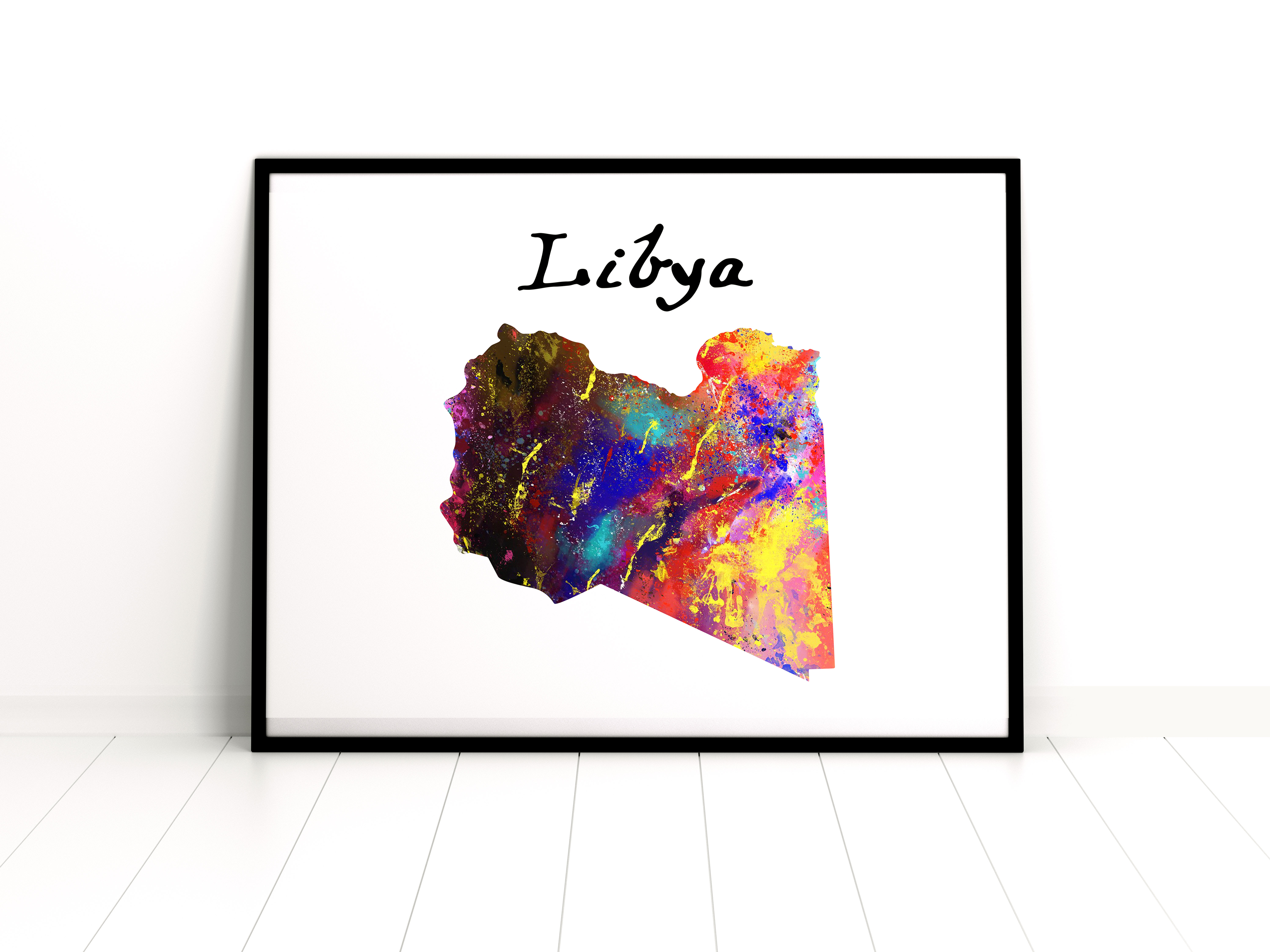 Vivid Pixel Libya – Art Prints, Wall Decor, and Wall Art 11x14in ...