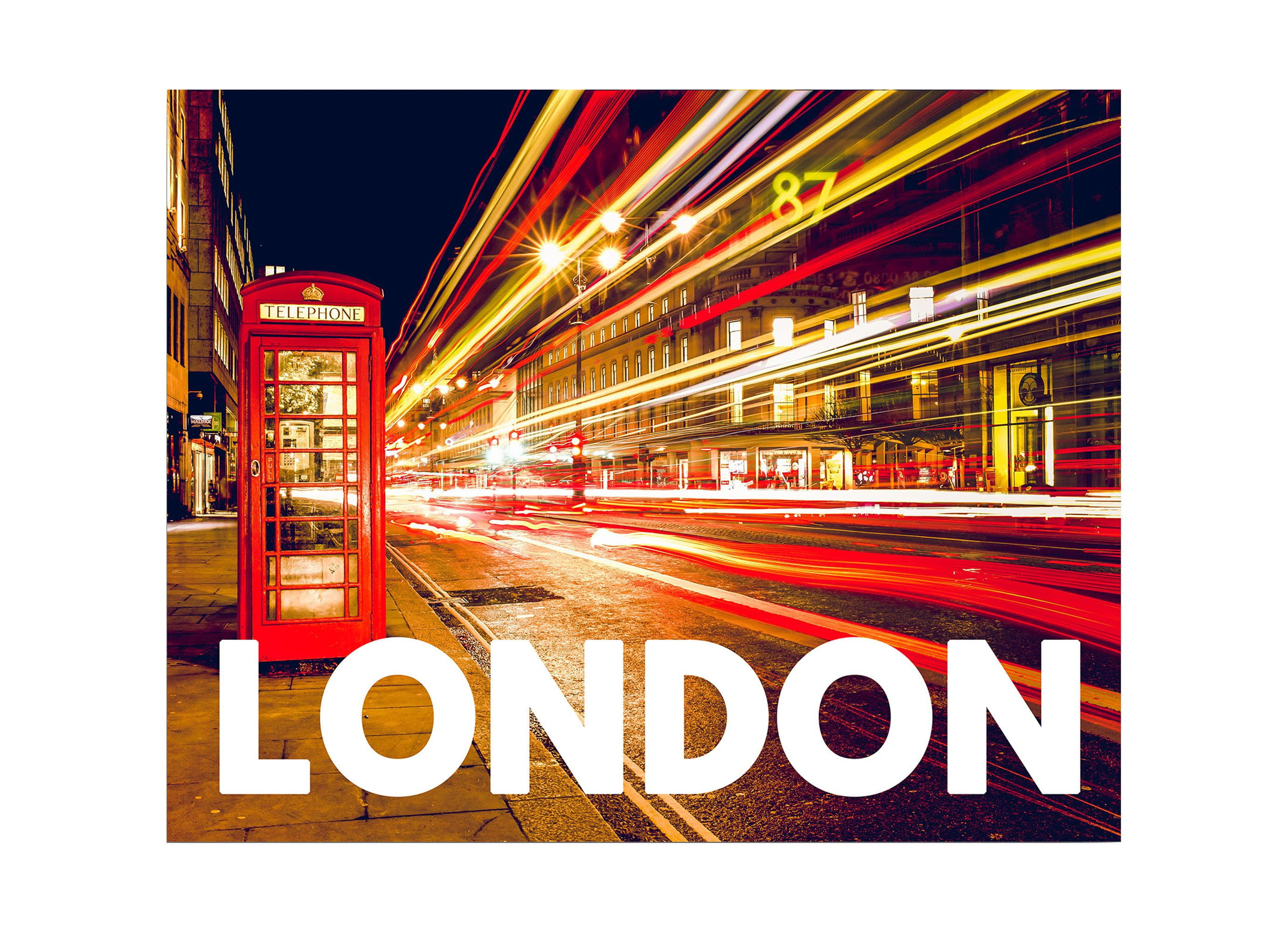 Vivid Pixel London Canvas Wall Decor, Wall Art, Office Decor 12x18in ...