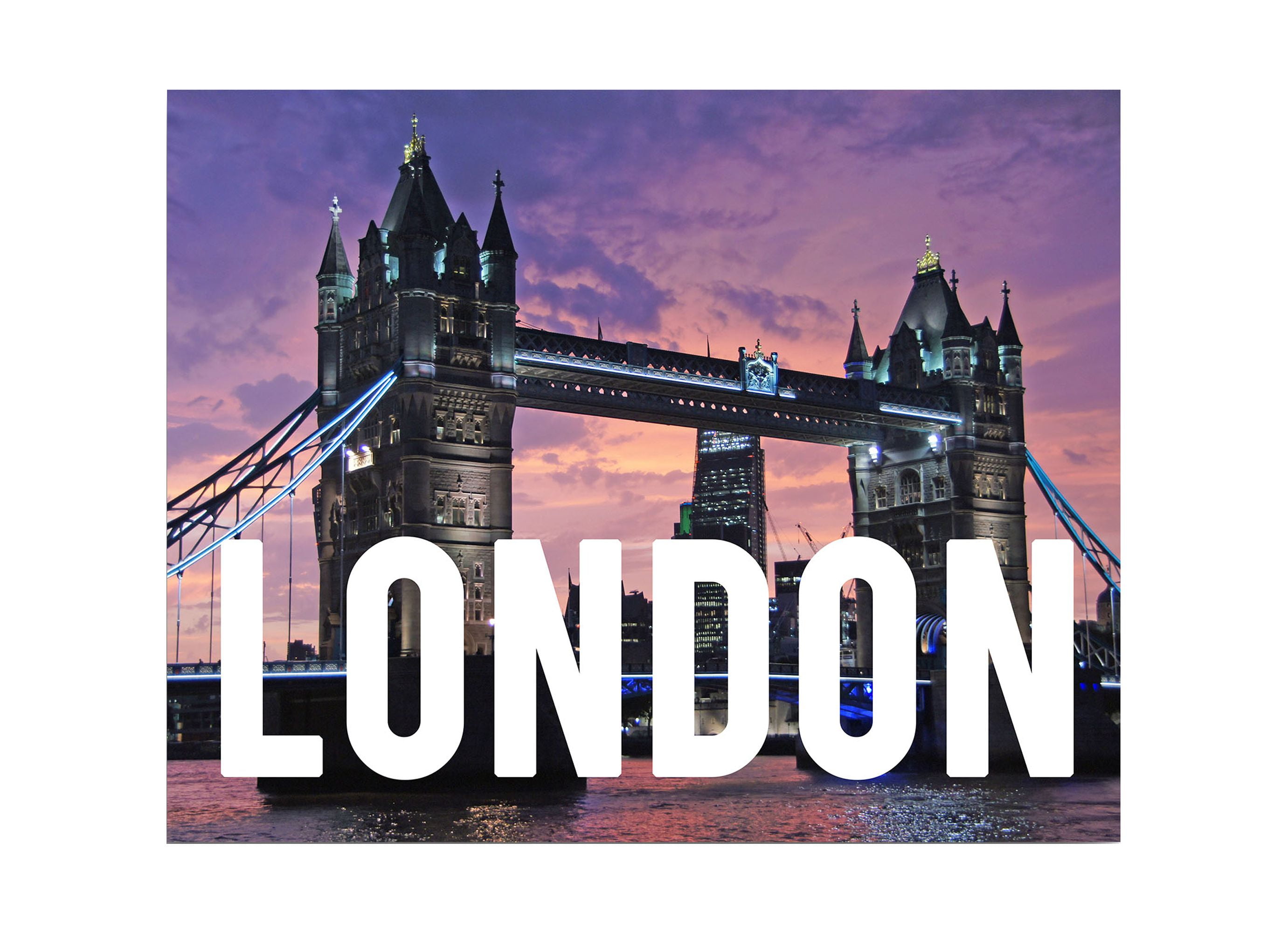 Vivid Pixel London Canvas Wall Decor, Wall Art, Office Decor 16x20in ...