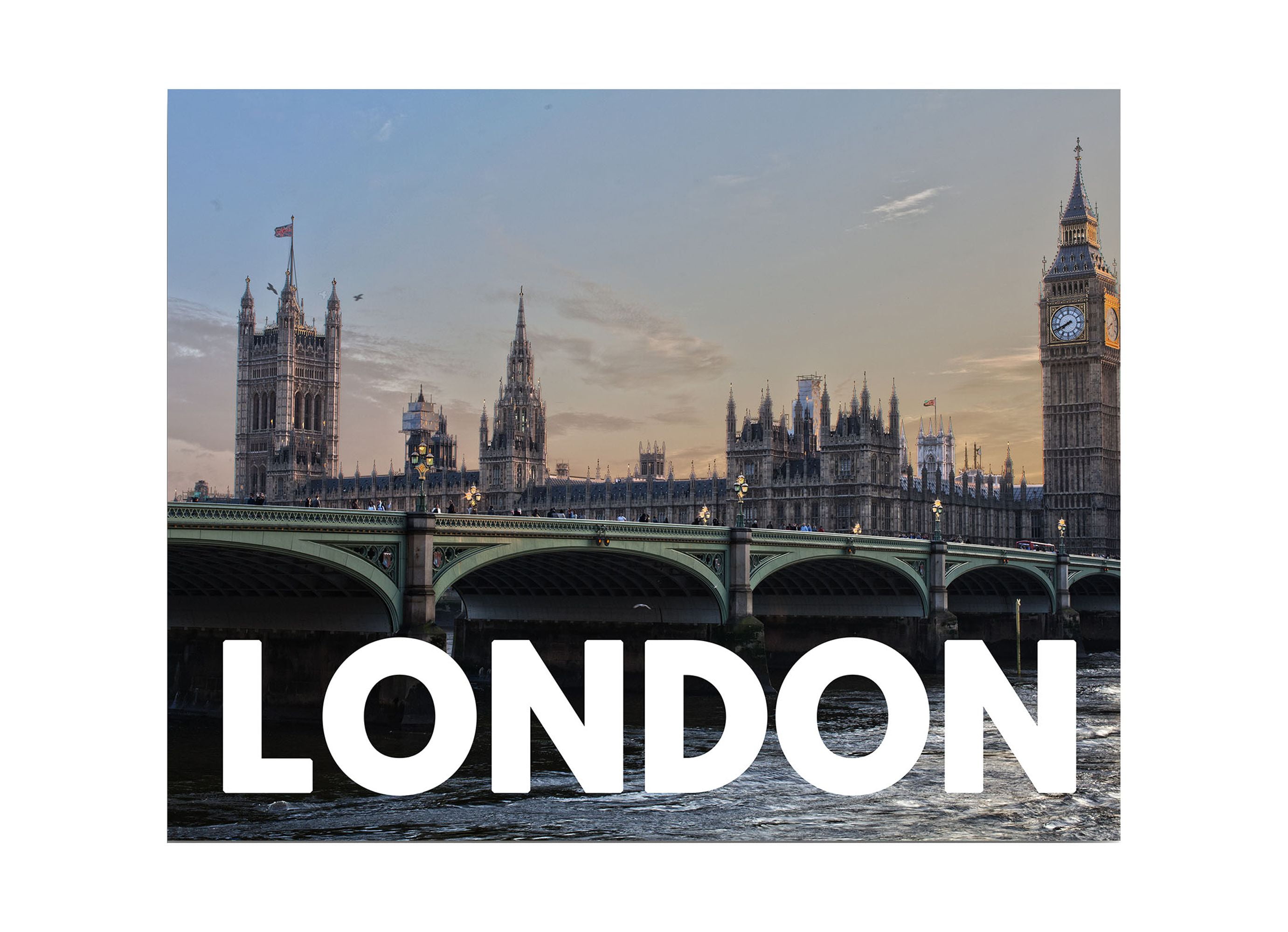 Vivid Pixel London Canvas Wall Decor, Wall Art, Office Decor 24x36in ...