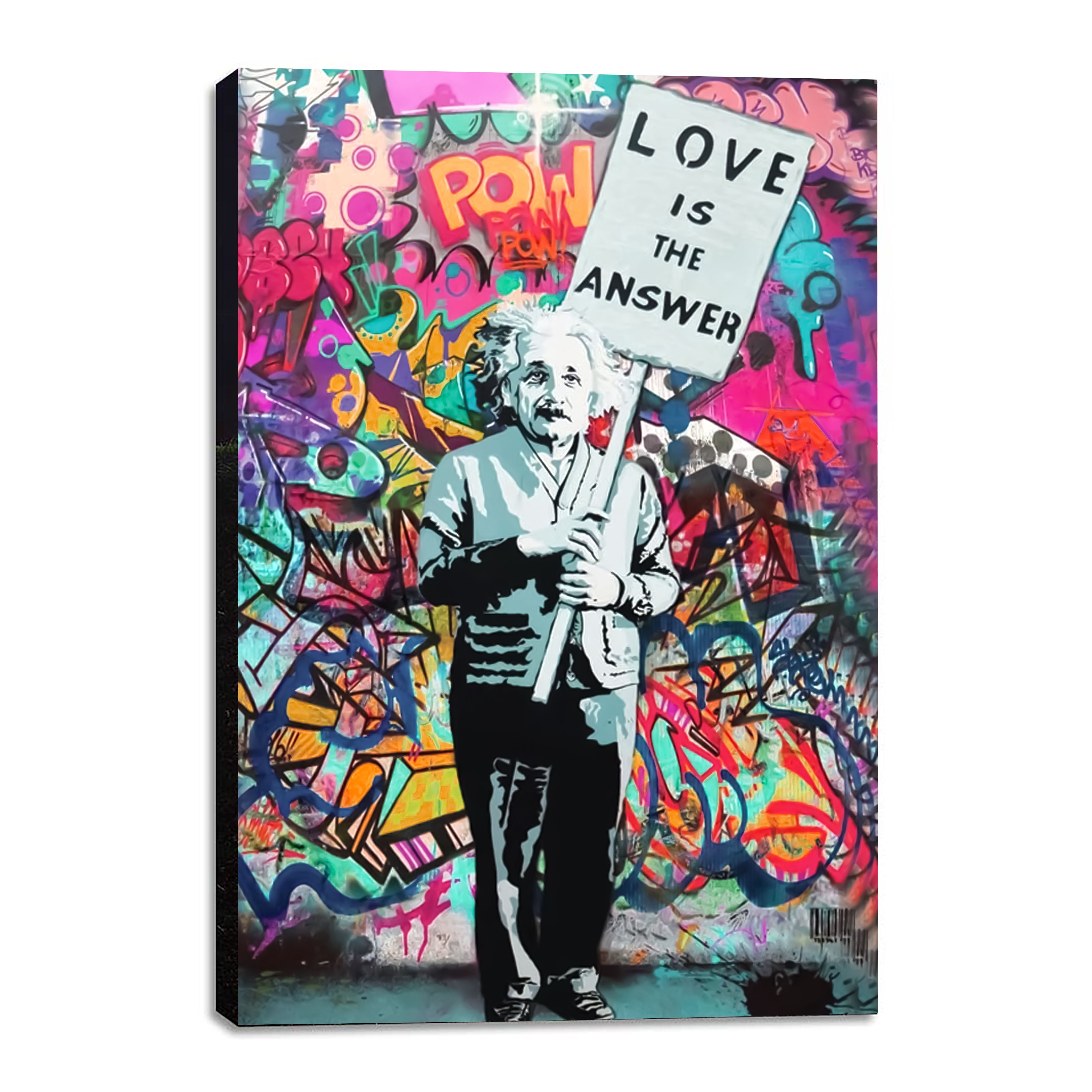 Vivid Pixel Love Is T Canvas Wall Decor, Wall Art, Office Decor 30x40in ...