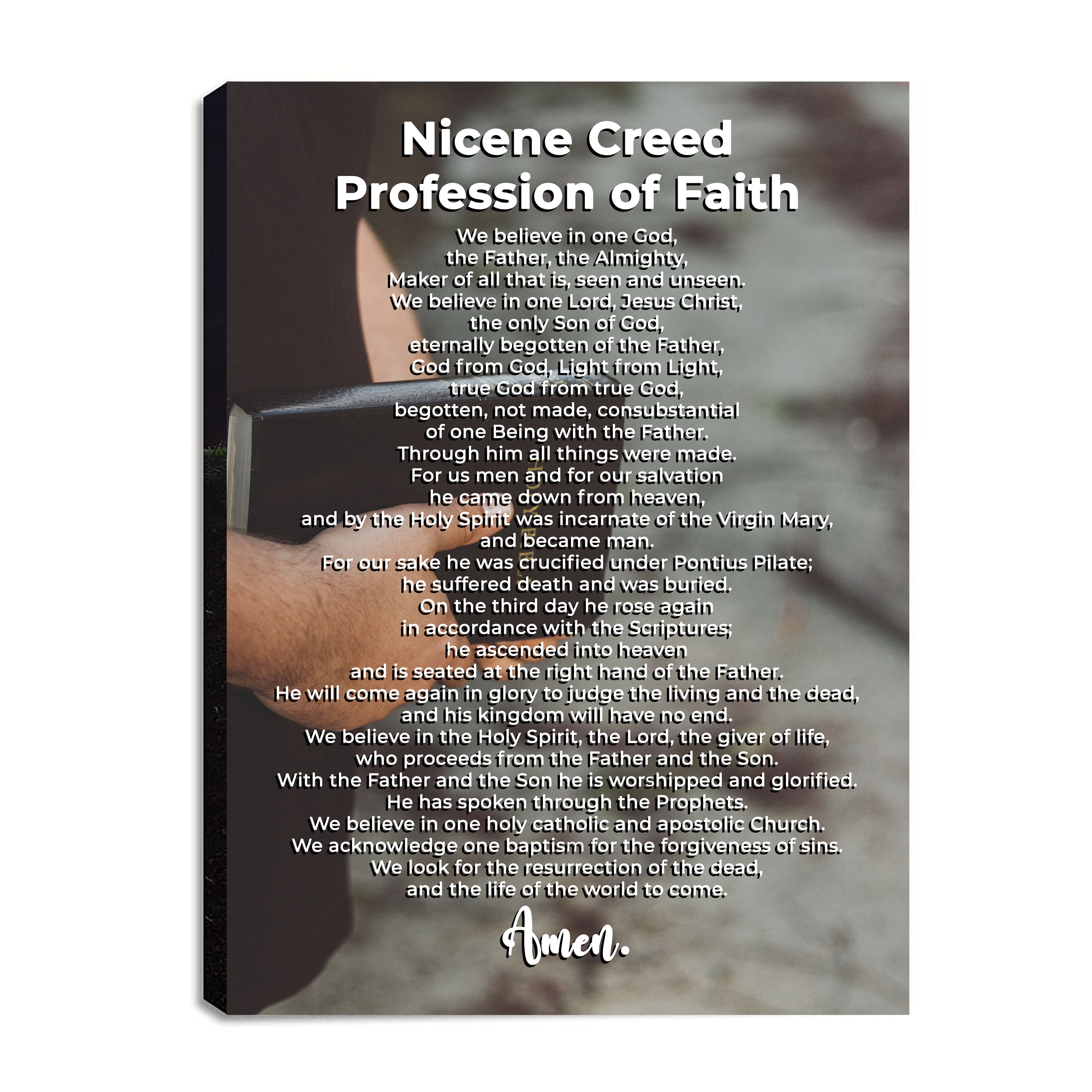 Vivid Pixel Nicene Cr Canvas Wall Decor, Wall Art, Office Decor 12x18in ...