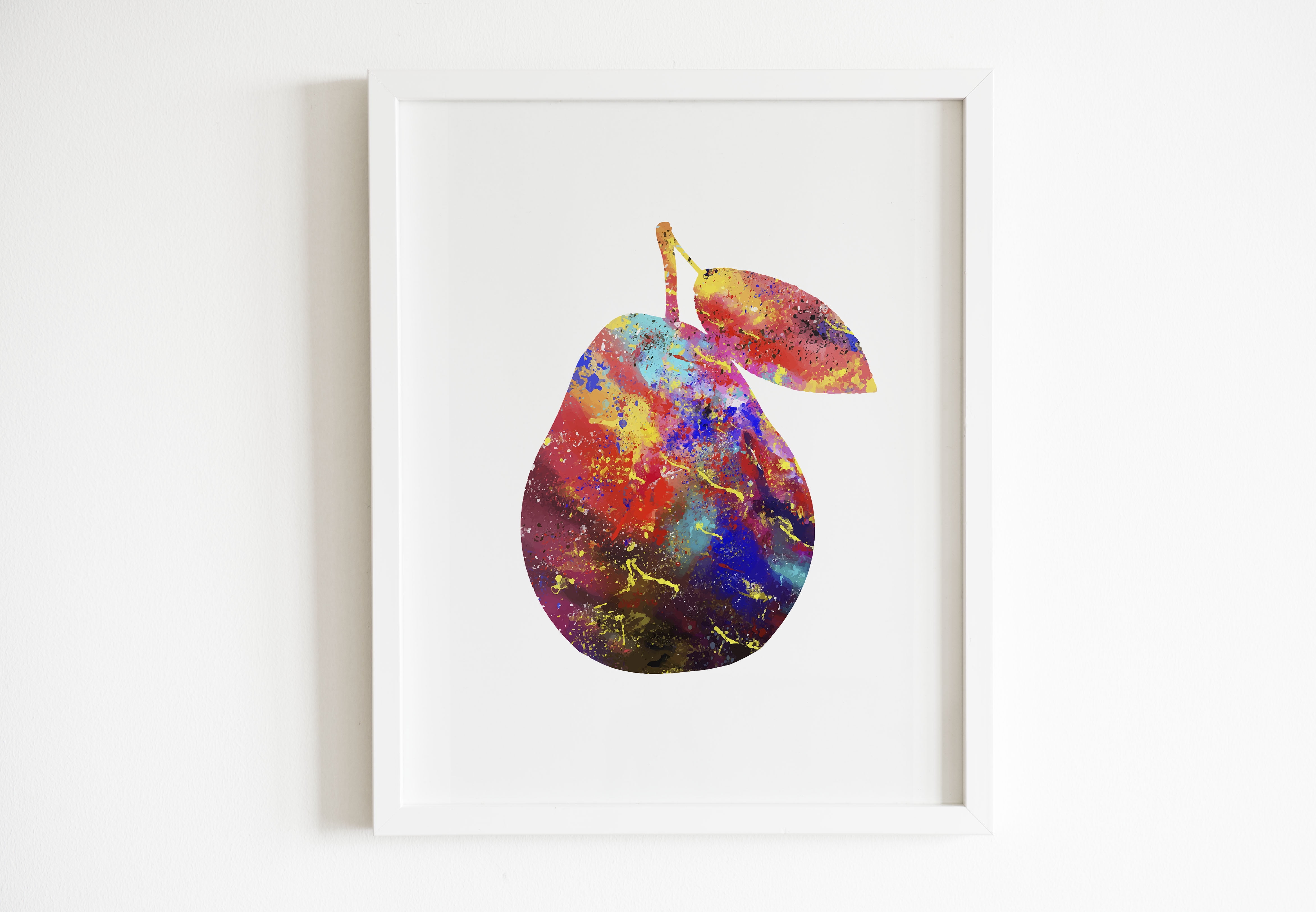 Vivid Pixel Pear – Art Prints, Wall Decor, and Wall Art 05x07in ...