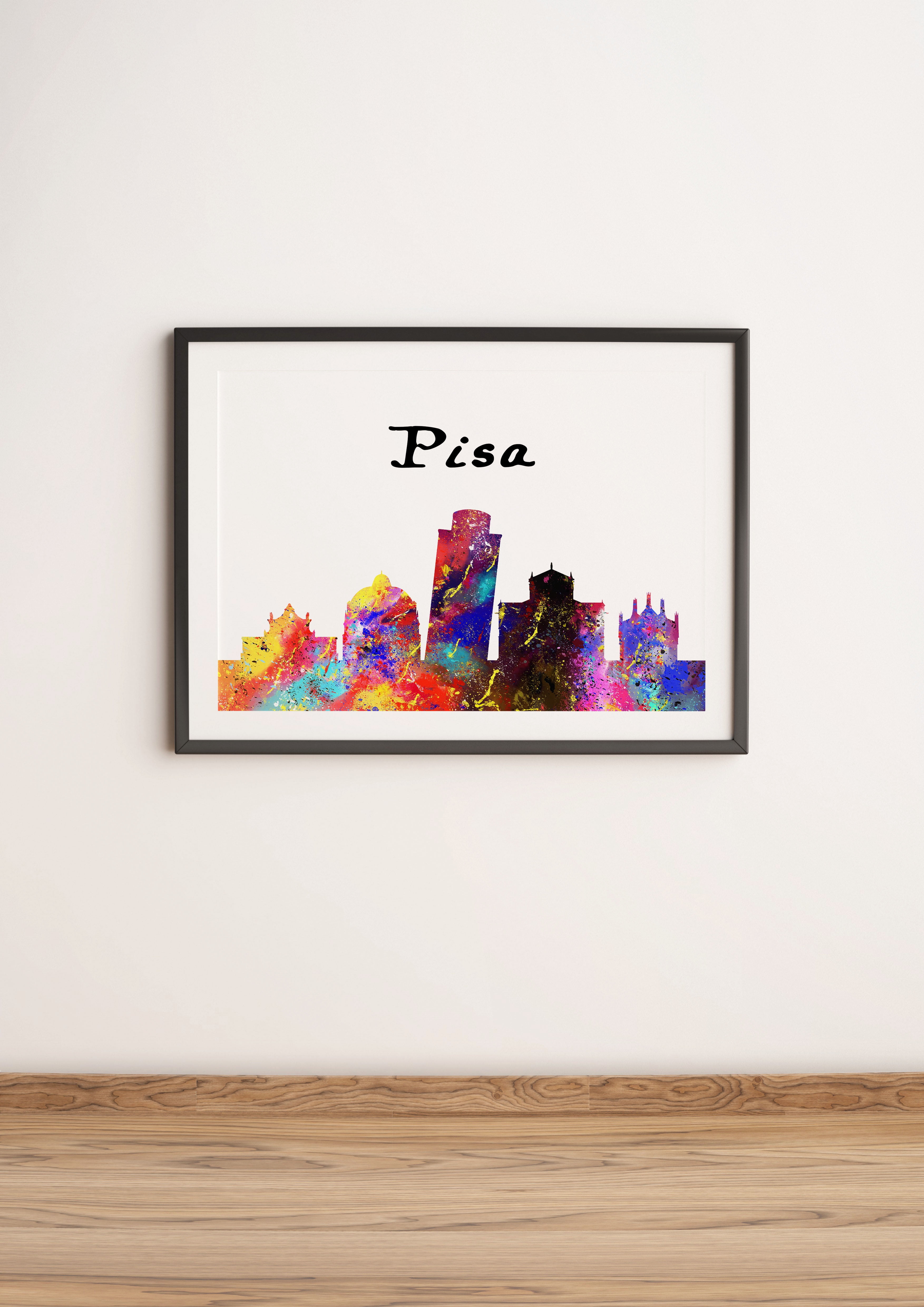 Vivid Pixel Pisa – Art Prints, Wall Decor, and Wall Art 08x10in ...