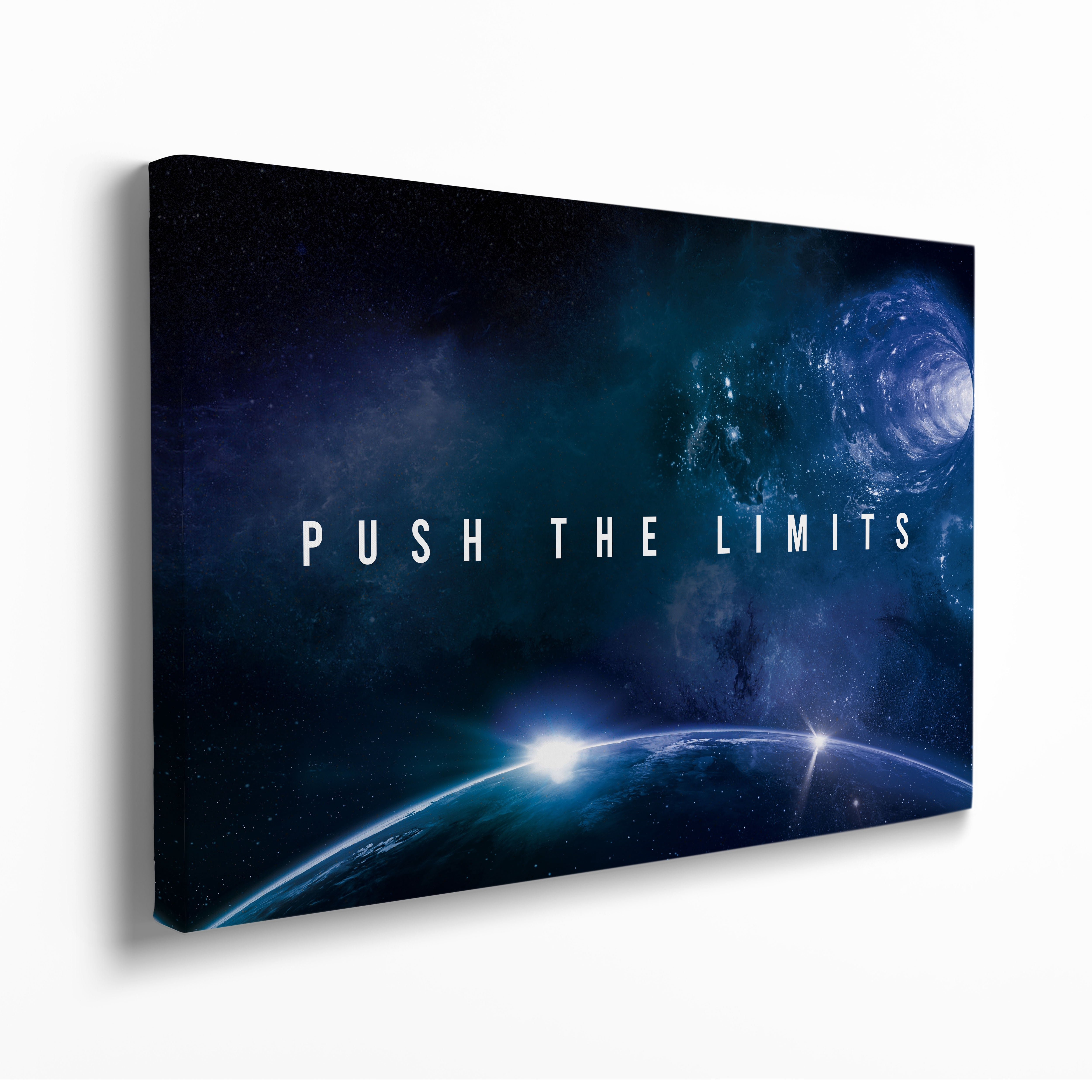 Vivid Pixel Push The Canvas Wall Decor, Wall Art, Office Decor 18x24in ...