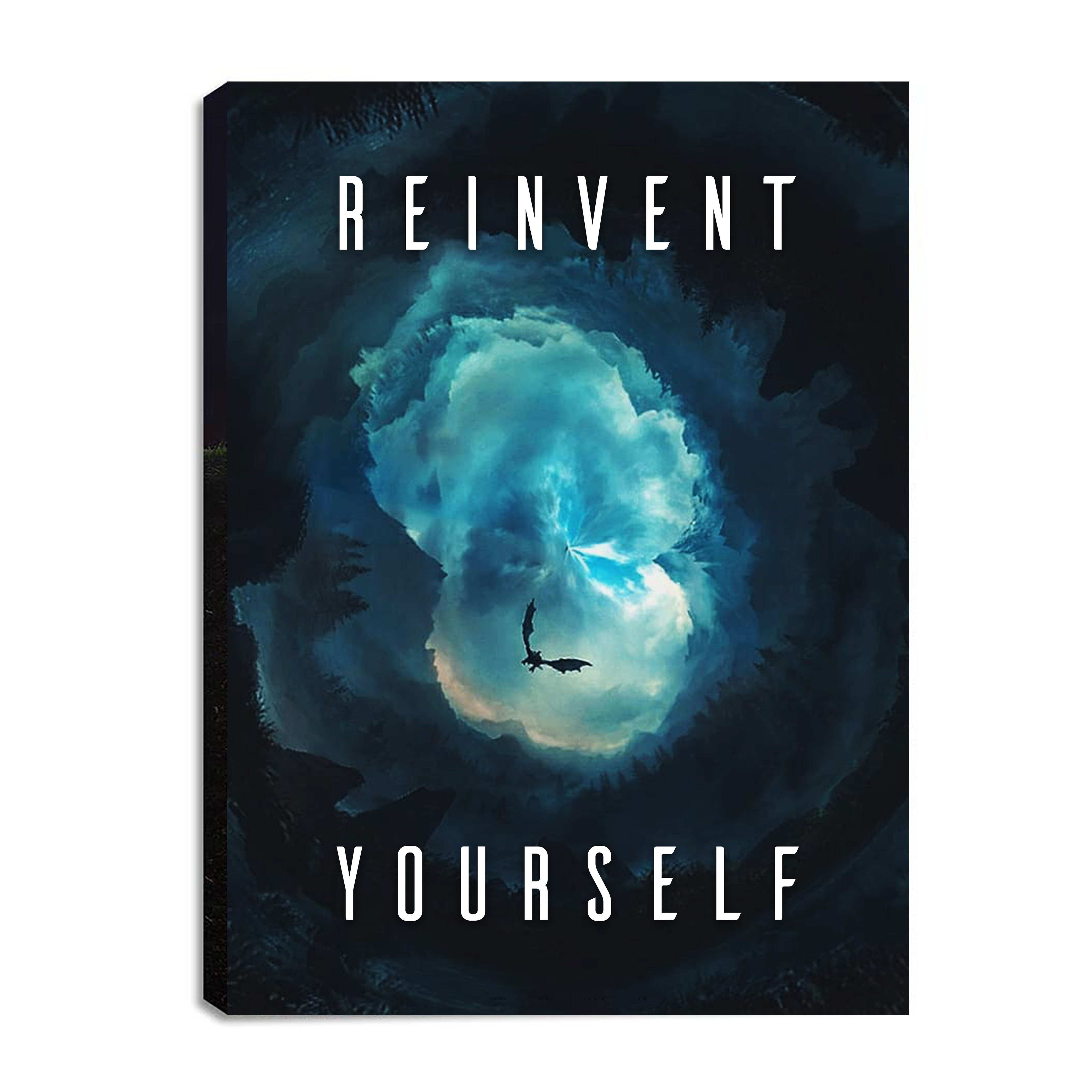 Vivid Pixel Reinvent Canvas Wall Decor, Wall Art, Office Decor 24x36in - Walmart.com