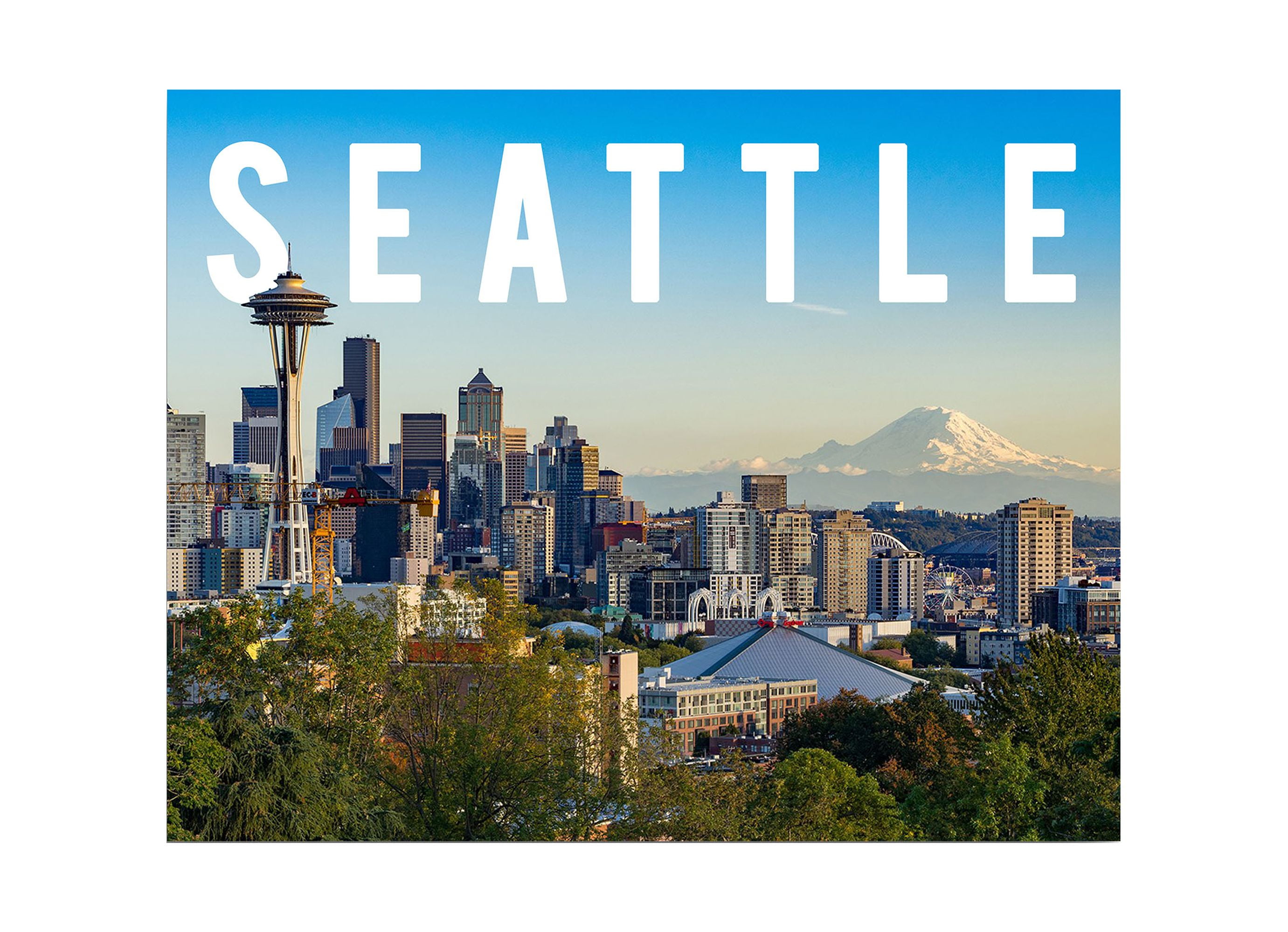 Vivid Pixel Seattle Canvas Wall Decor, Wall Art, Office Decor 24x36in ...