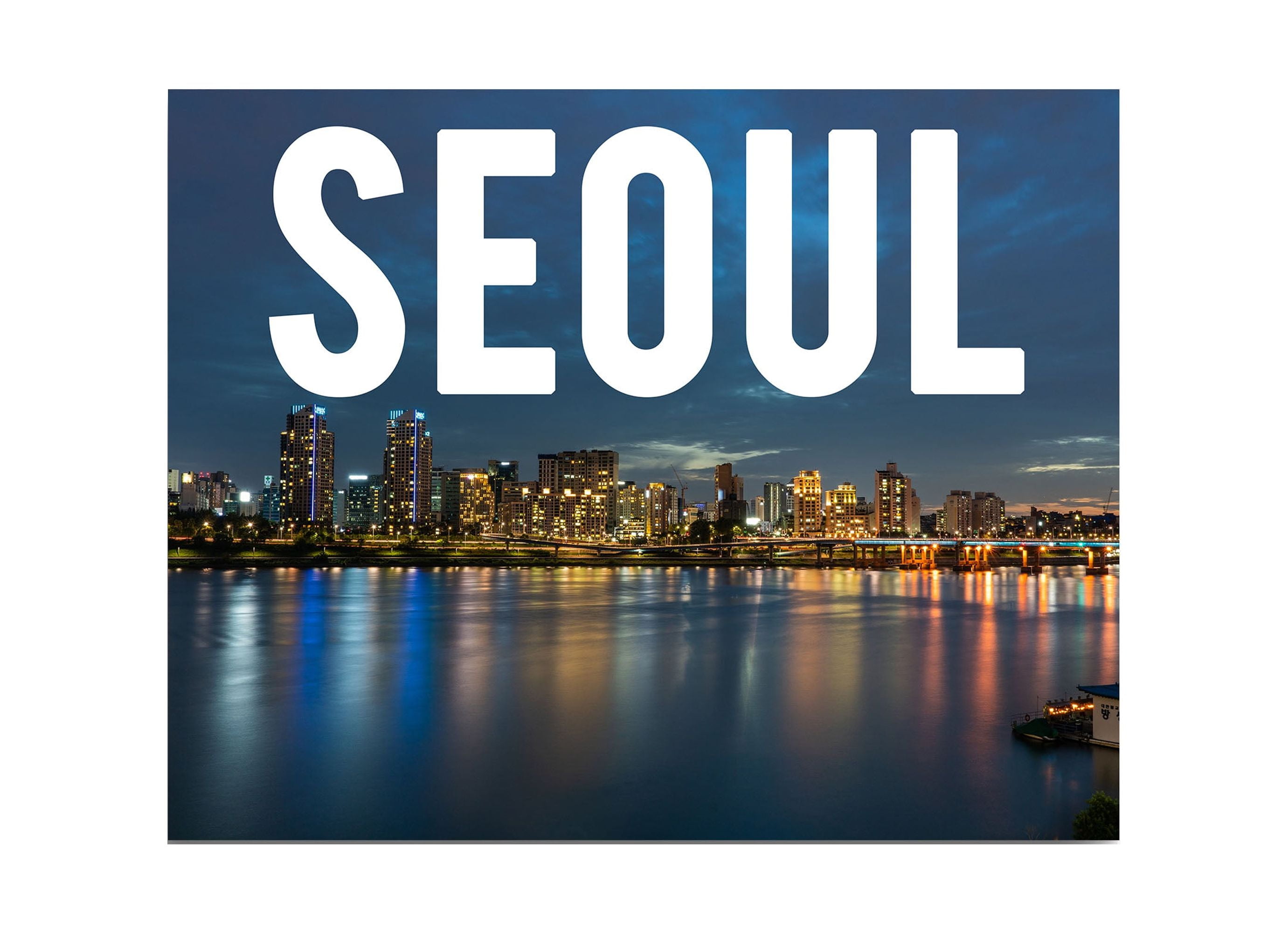 Vivid Pixel Seoul Canvas Wall Decor, Wall Art, Office Decor 18x24in ...