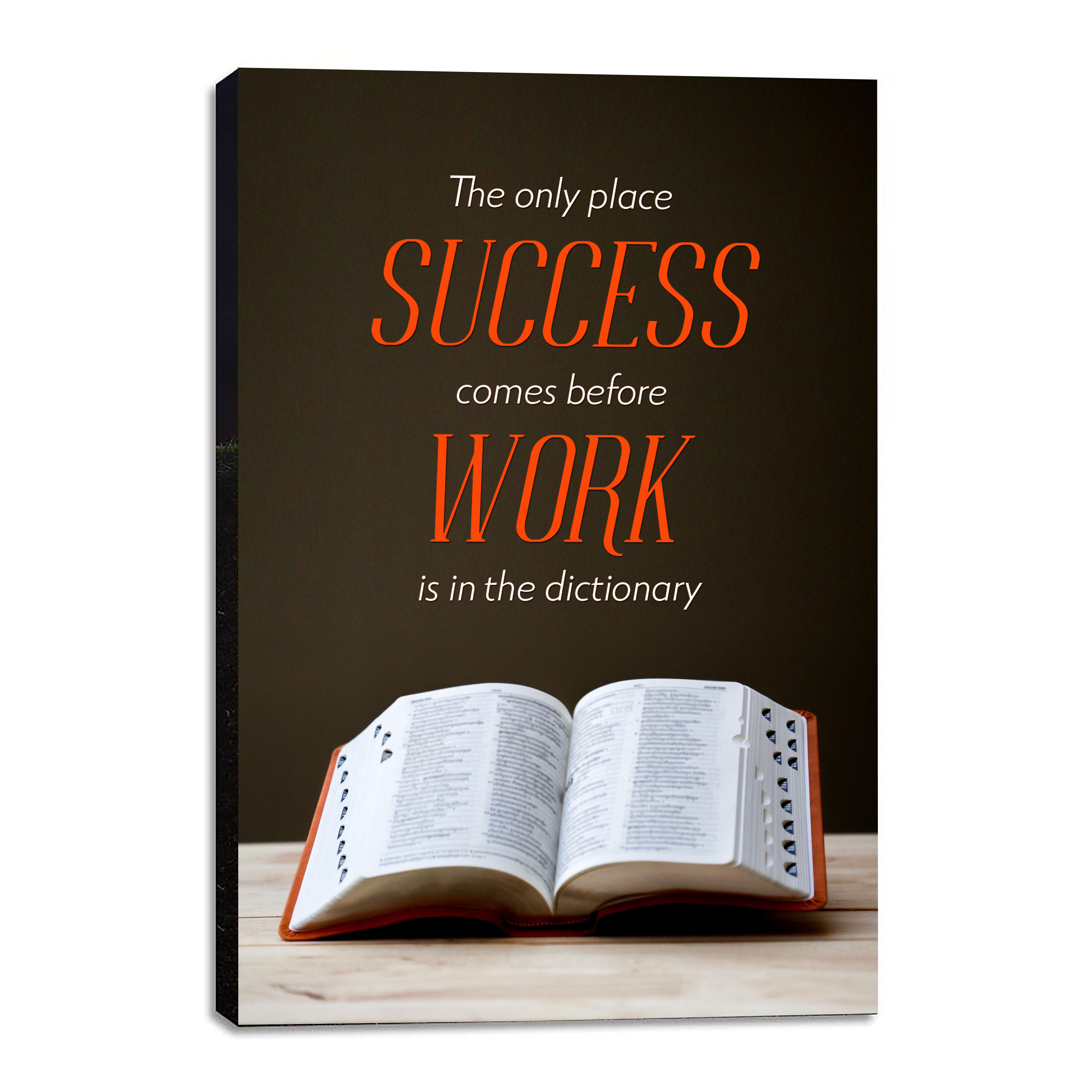 Vivid Pixel Success Canvas Wall Decor, Wall Art, Office Decor 18x24in ...