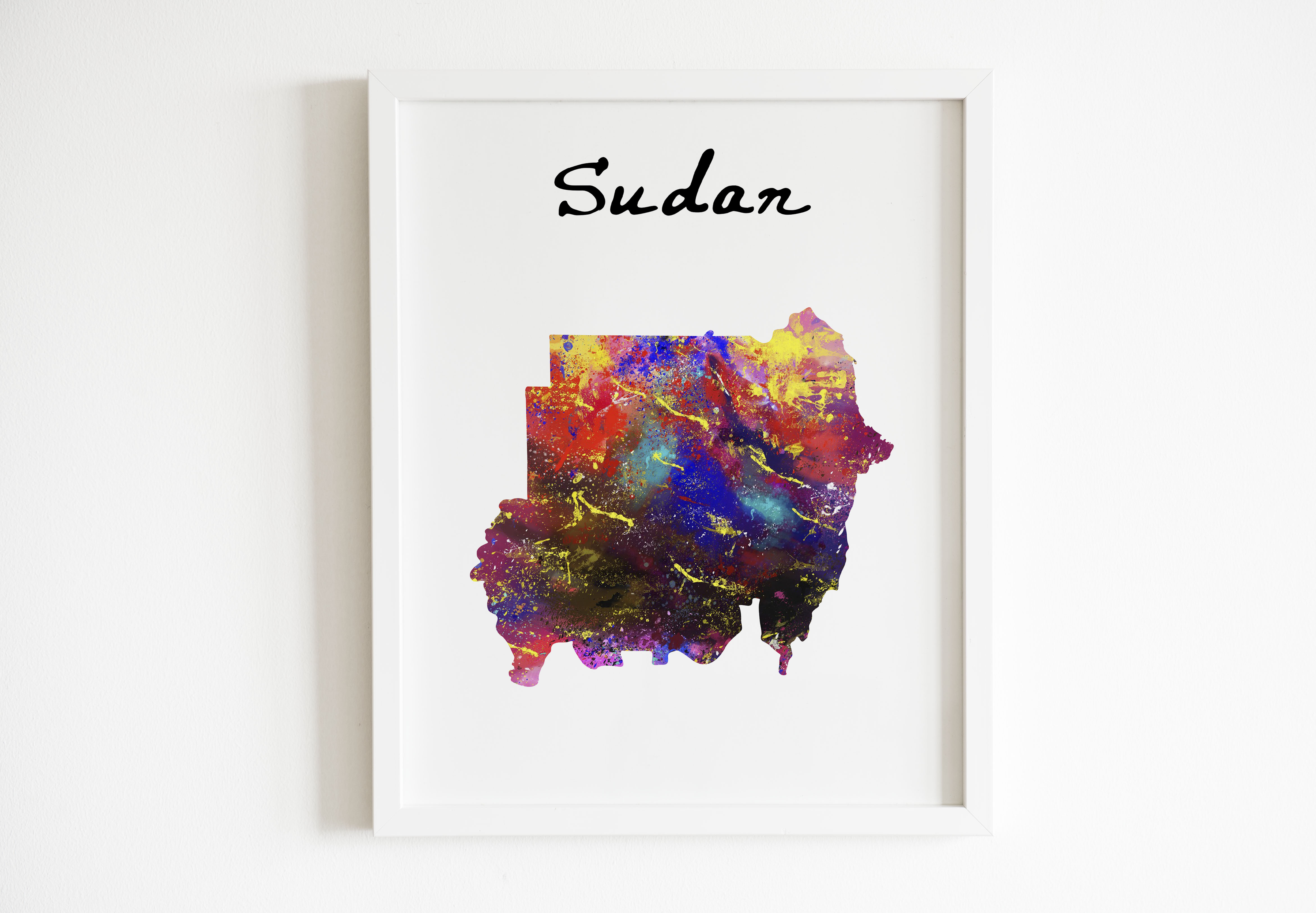 Vivid Pixel Sudan – Art Prints, Wall Decor, and Wall Art 05x07in ...