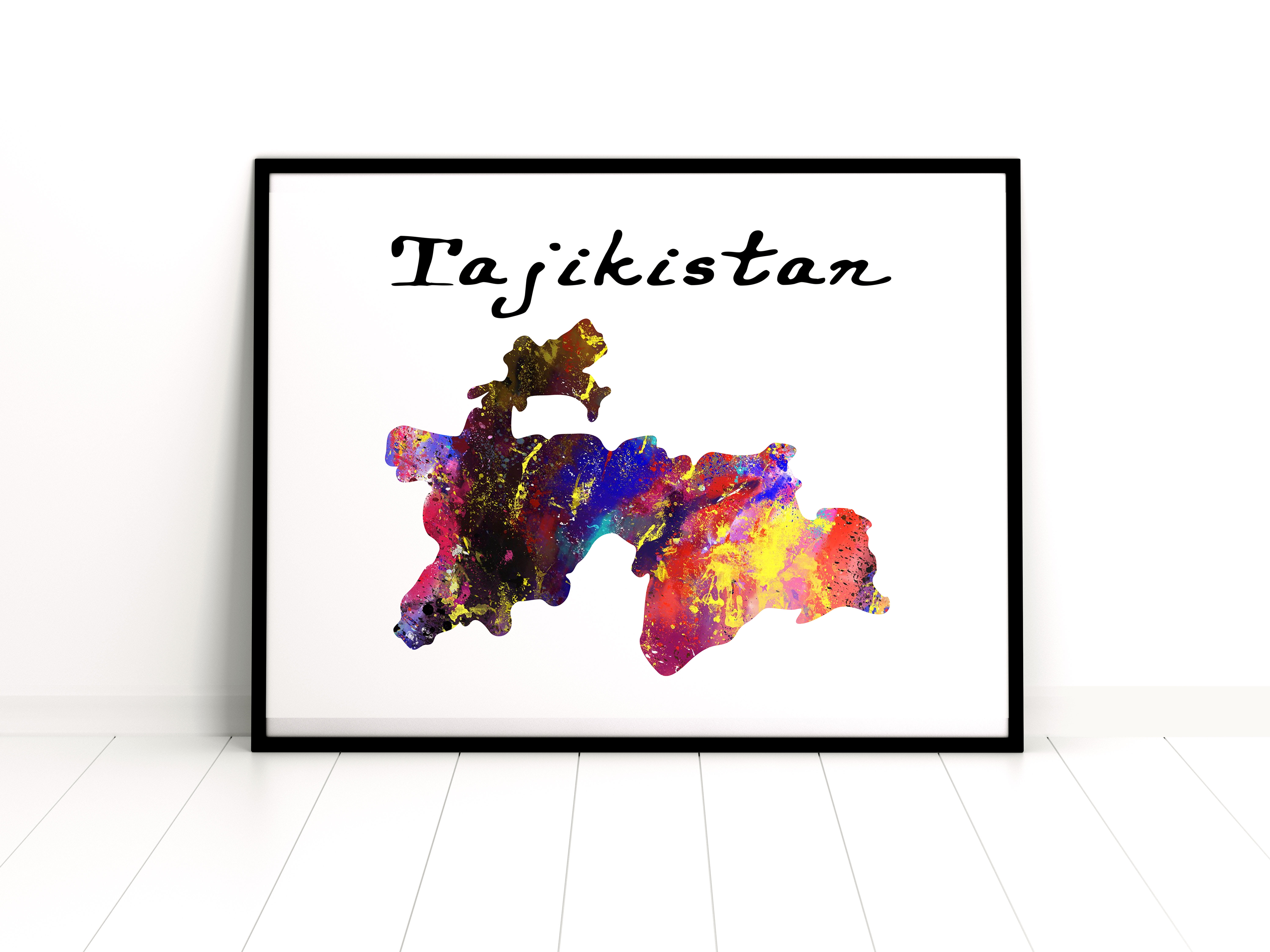 Vivid Pixel Tajikistan – Art Prints, Wall Decor, and Wall Art 06x04in - Walmart.com